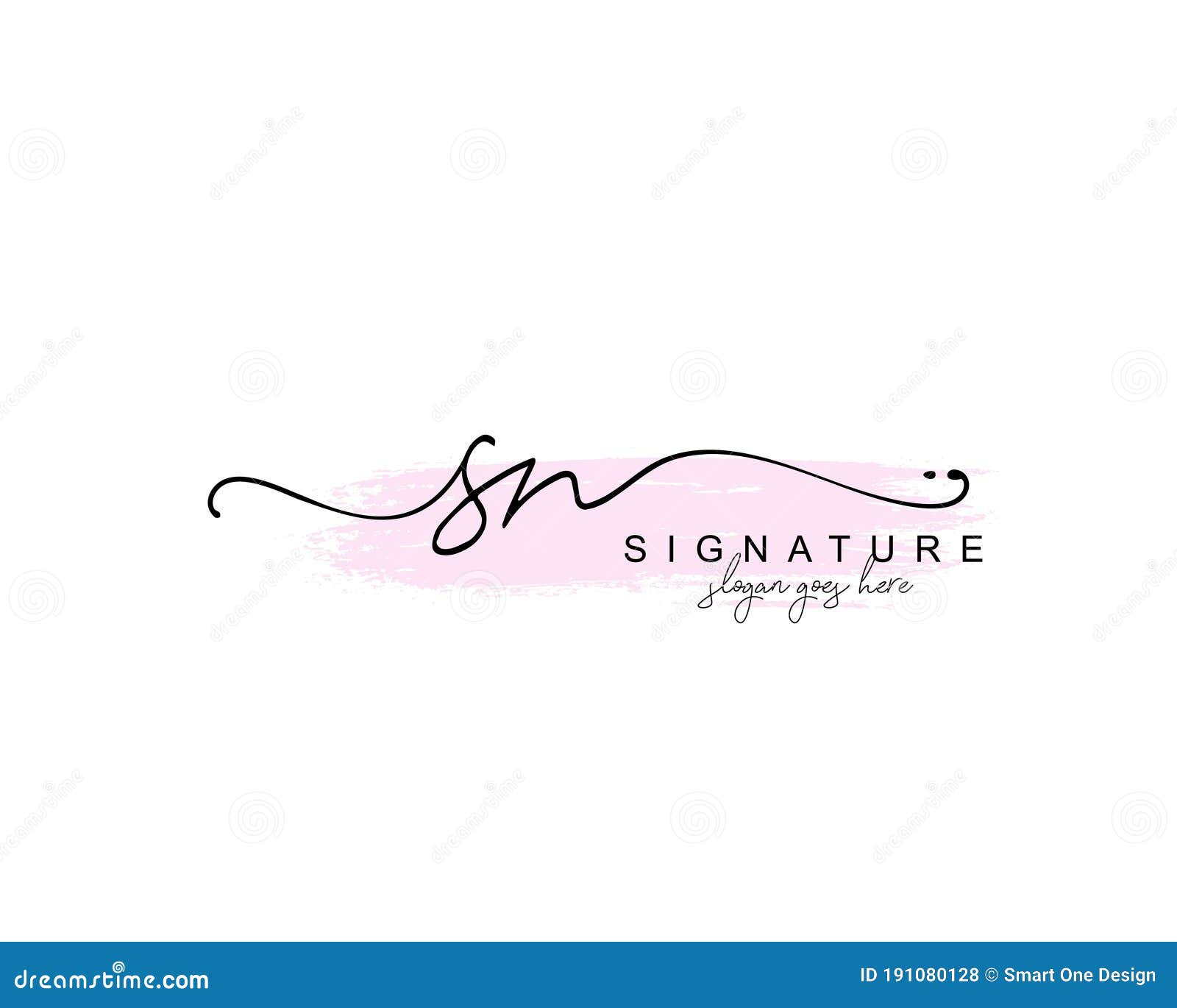 SN Signature Logo Template Vector Stock Vector - Illustration of letter ...