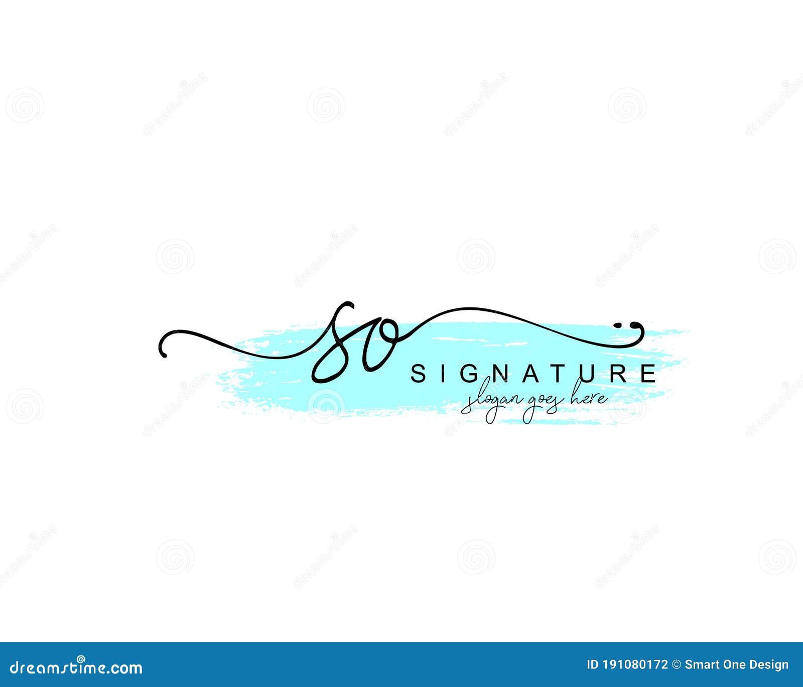So Signature Logo Template Vector Stock Vector - Illustration of design ...