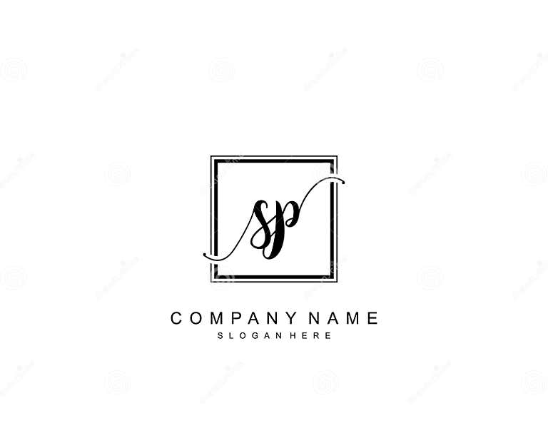SP Signature Logo Template Vector Stock Vector - Illustration of letter ...