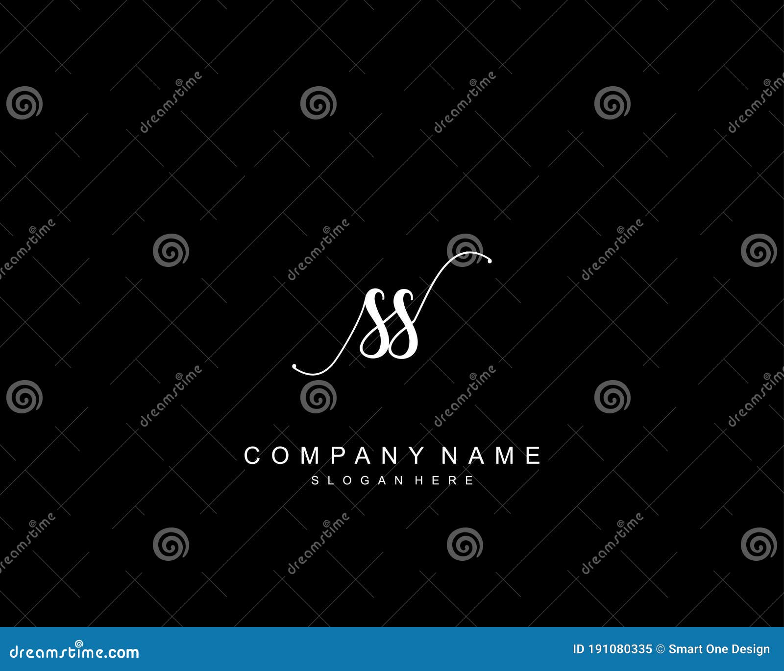 SS Signature Logo Template Vector Stock Vector - Illustration of ...