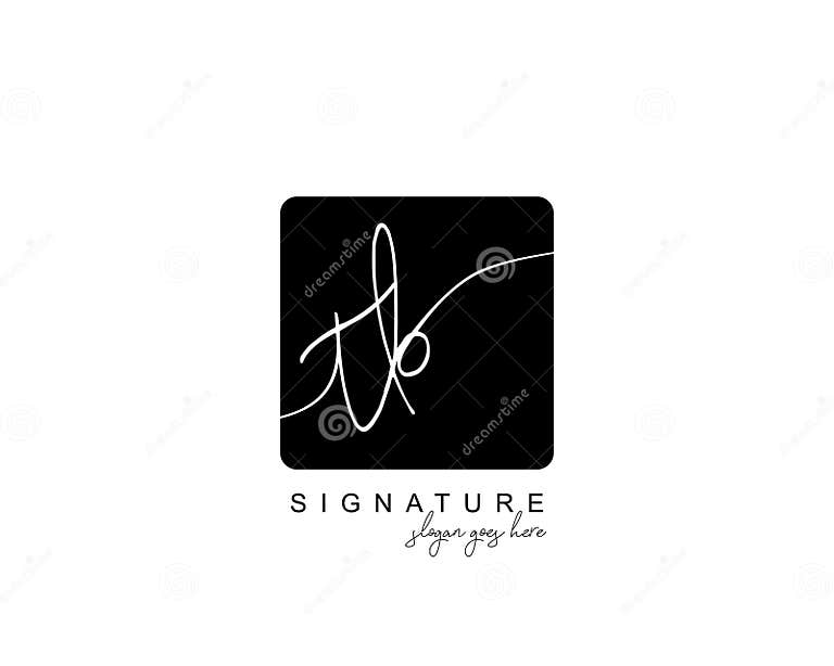 TB Signature Logo Template Vector Stock Vector - Illustration of circle ...
