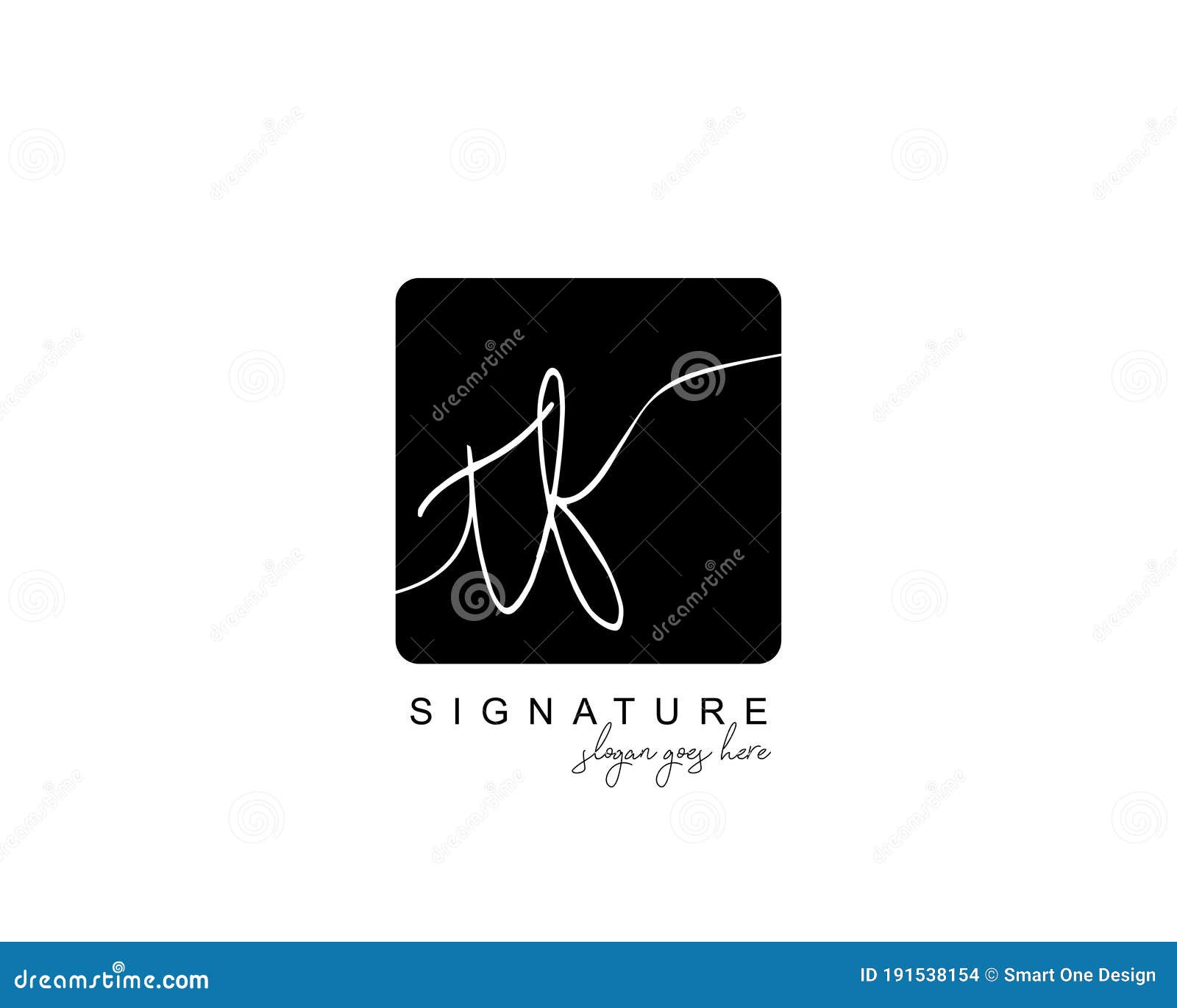 TF Signature Logo Template Vector Stock Vector - Illustration of ...