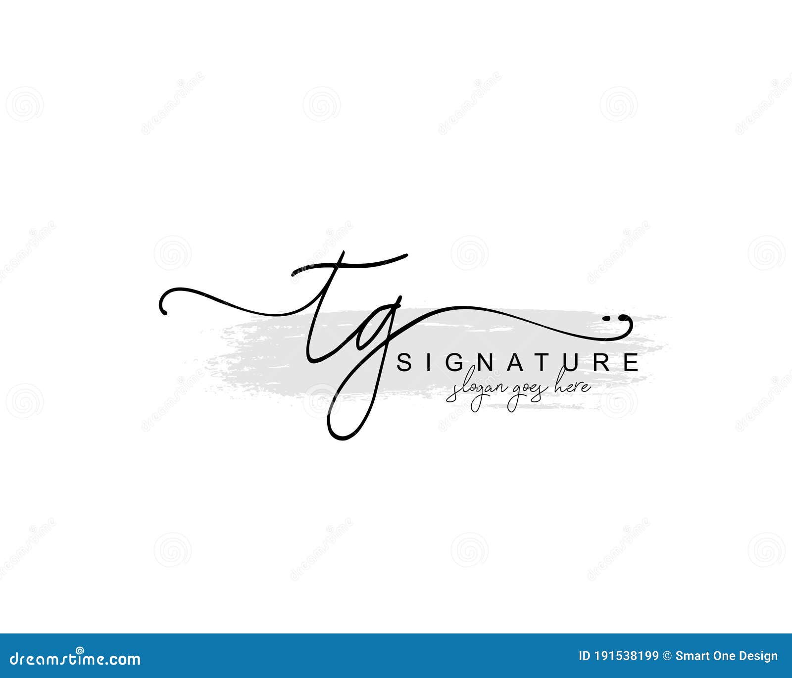 TG Signature Logo Template Vector Stock Vector - Illustration of ...