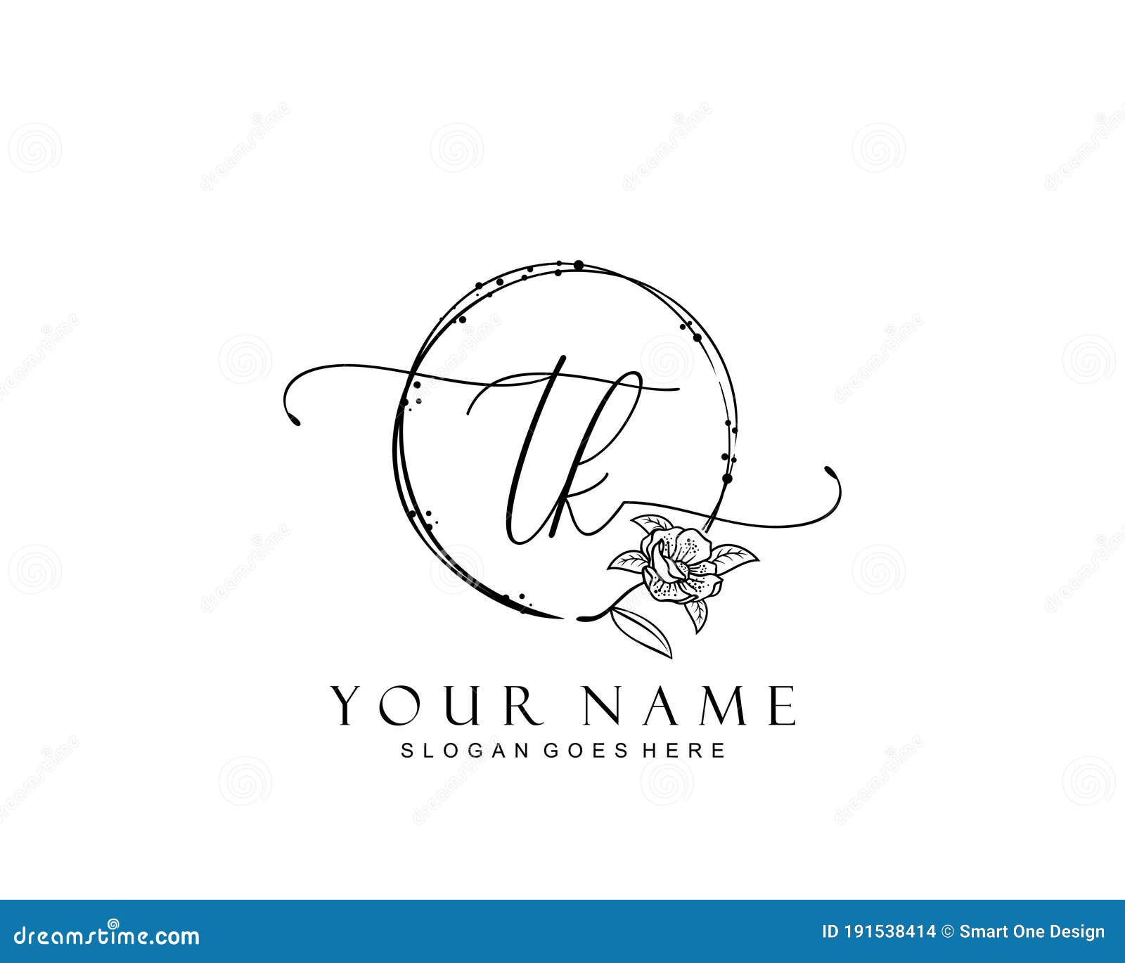 TK Signature Logo Template Vector Stock Vector - Illustration of ...