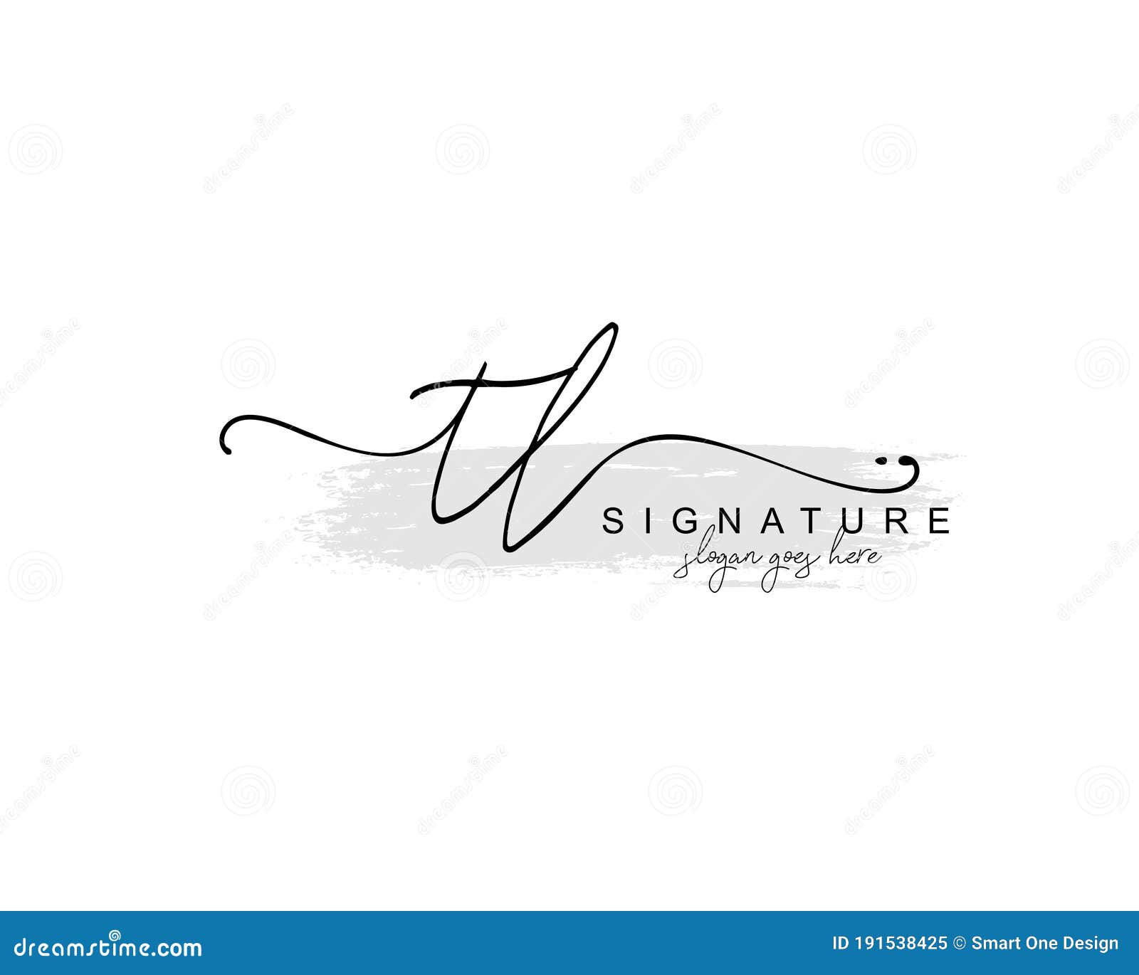 TL Signature Logo Template Vector Stock Vector - Illustration of drawn ...