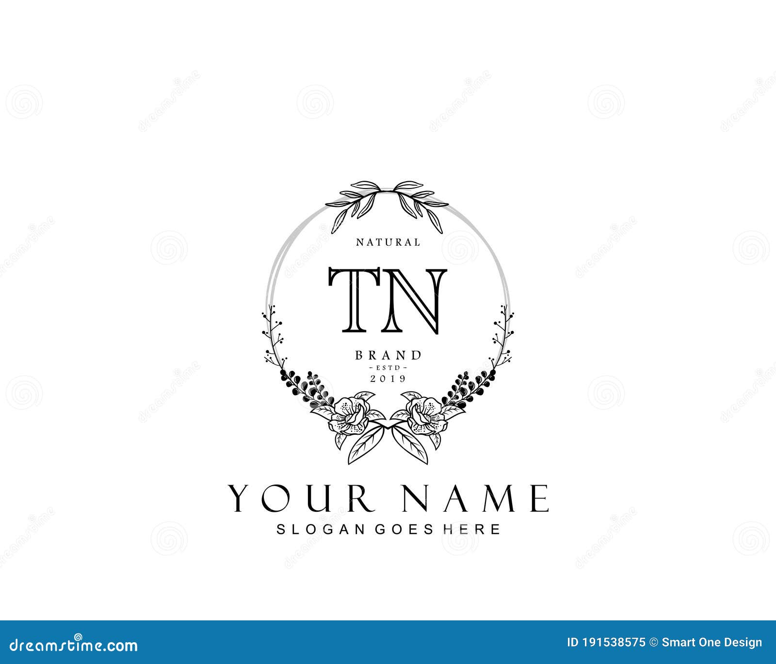 TN Signature Logo Template Vector Stock Vector - Illustration of ...