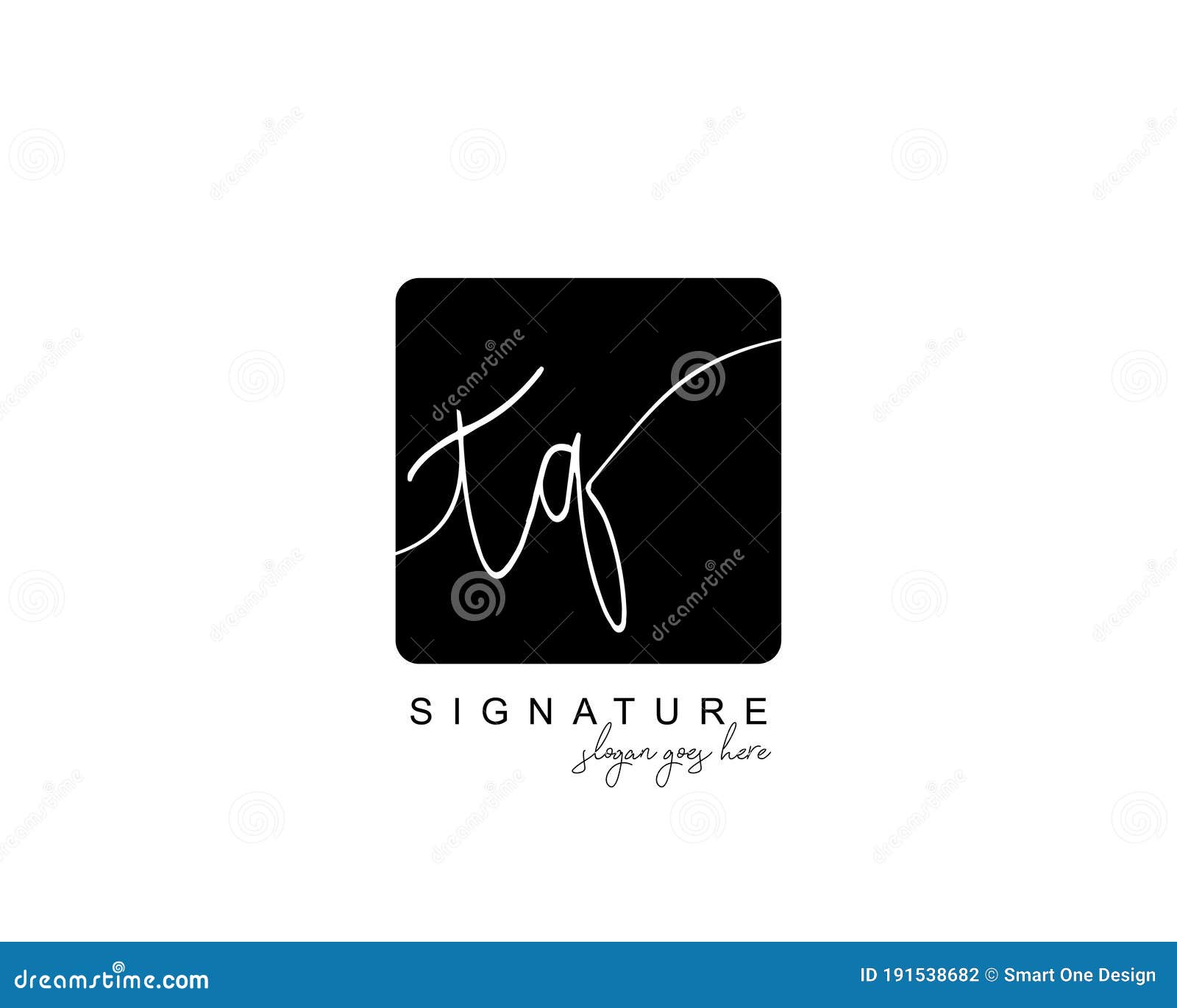 TQ Signature Logo Template Vector Stock Vector - Illustration of ...