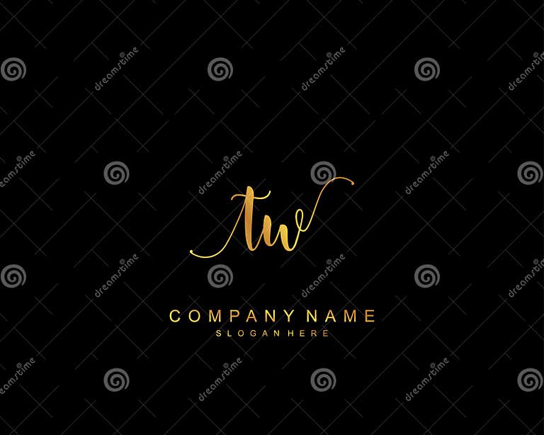 TW Signature Logo Template Vector Stock Vector - Illustration of luxury ...