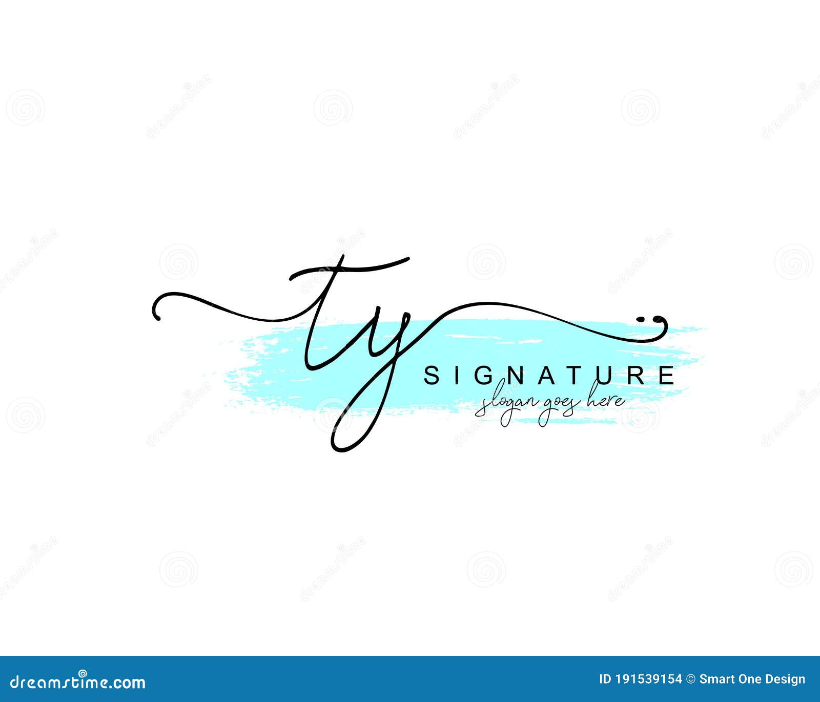 TY Signature Logo Template Vector Stock Vector - Illustration of beauty ...