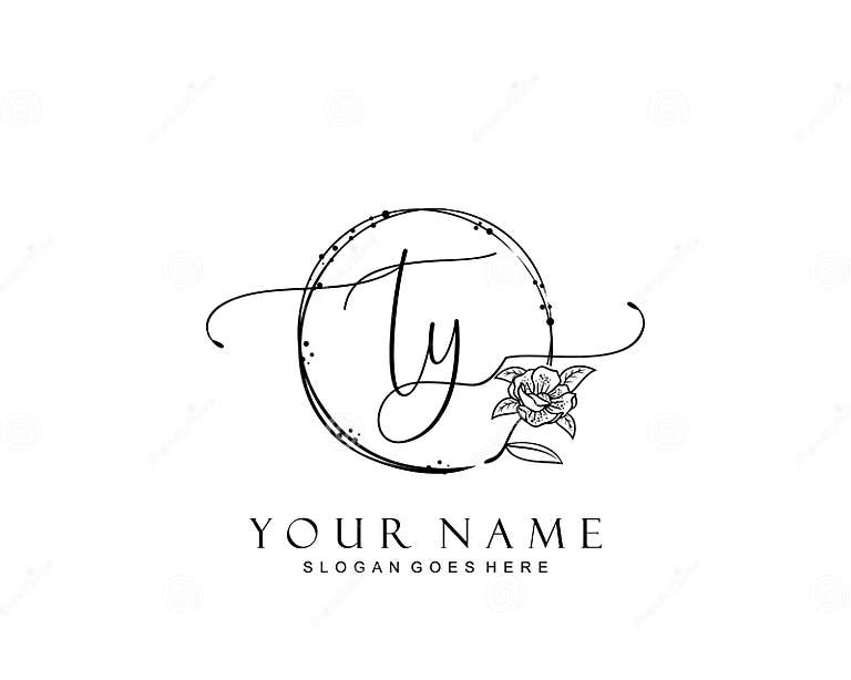 TY Signature Logo Template Vector Stock Vector - Illustration of brush ...