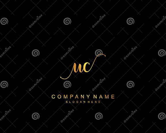 UC Signature Logo Template Vector Stock Vector - Illustration of letter ...
