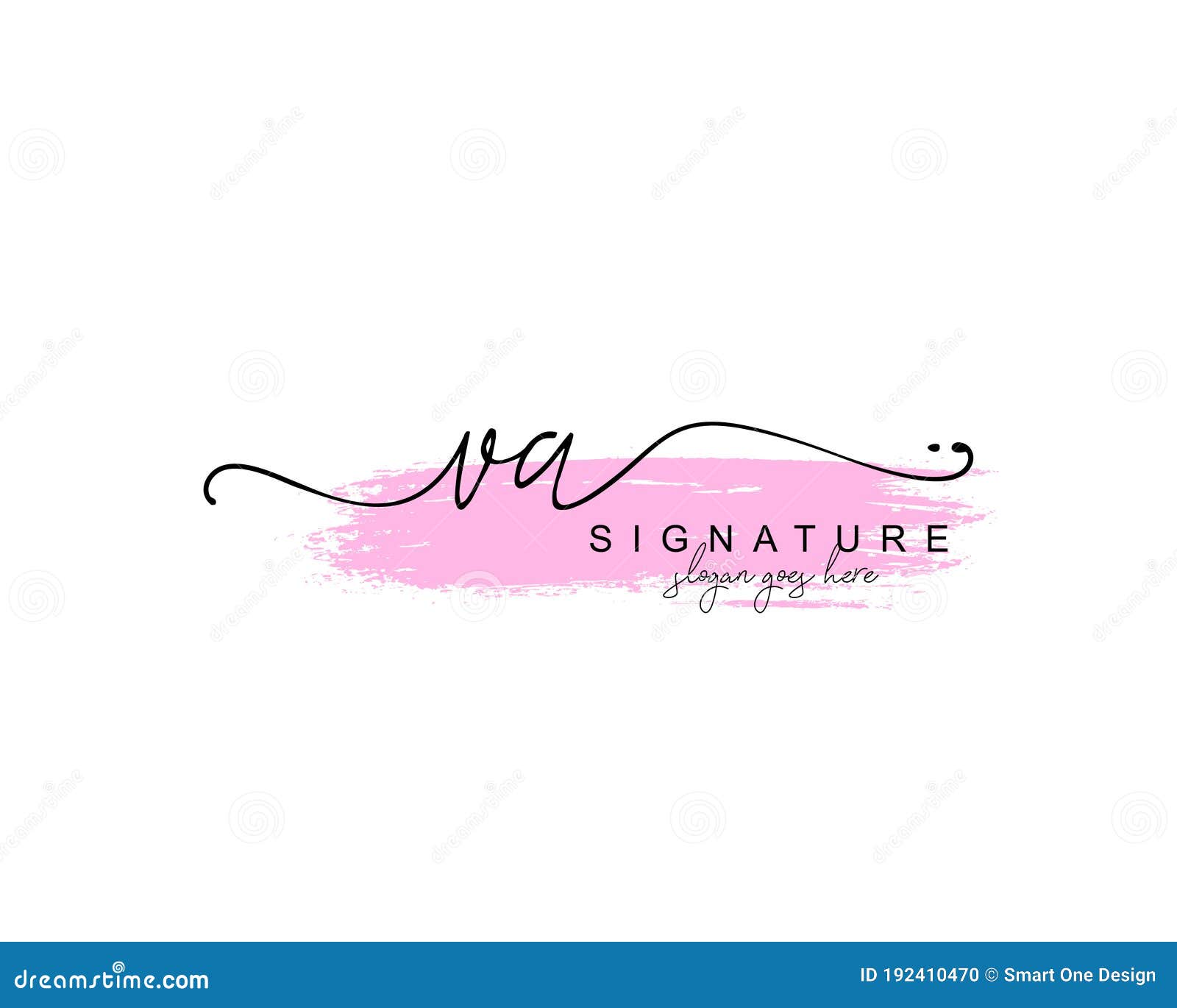VA Signature Logo Template Vector Stock Vector - Illustration of flower ...
