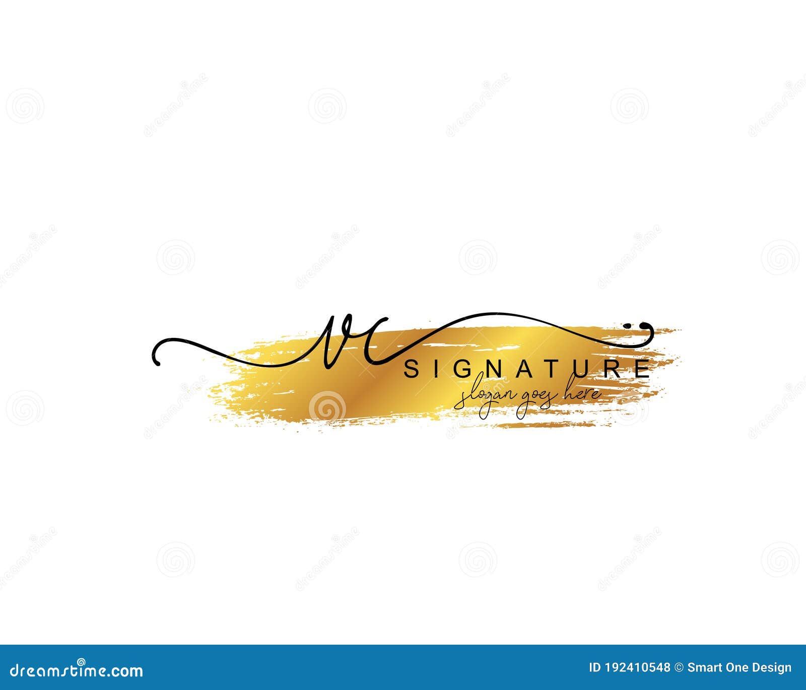 VC Signature Logo Template Vector Stock Vector - Illustration of ...