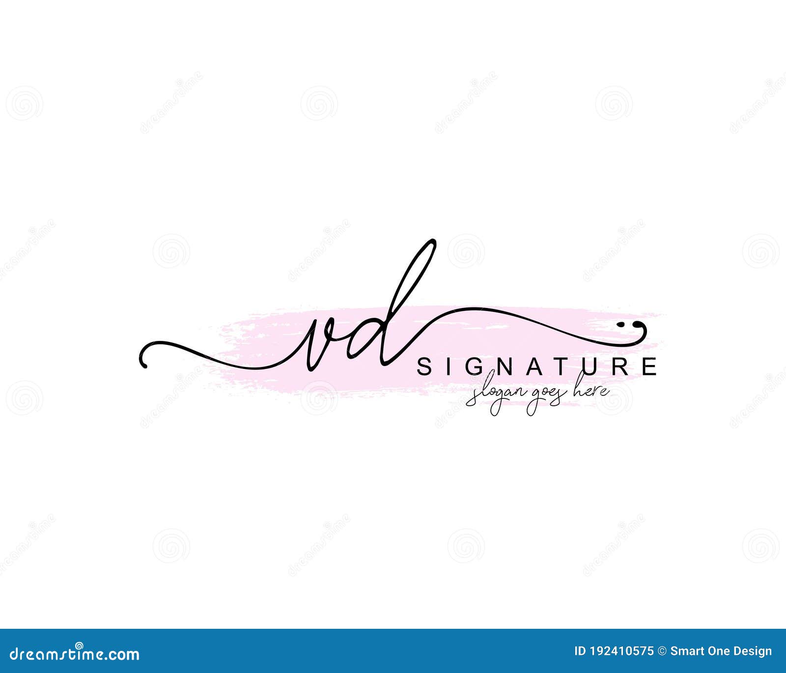 VD Signature Logo Template Vector Stock Vector - Illustration of ...