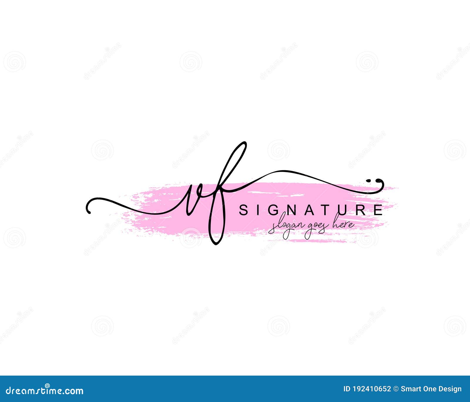 VF Signature Logo Template Vector Stock Vector - Illustration of couple ...