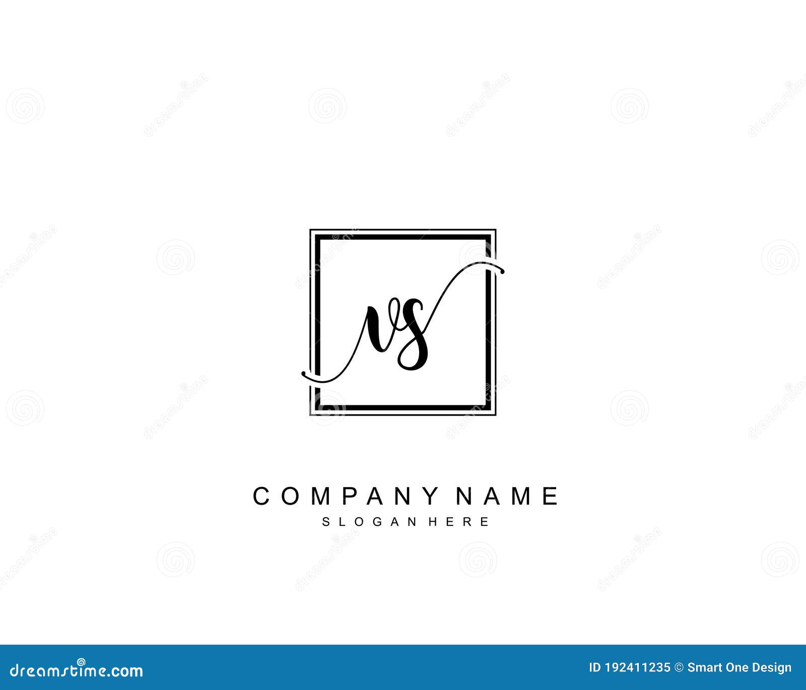 VS Signature Logo Template Vector Stock Vector - Illustration of brush ...