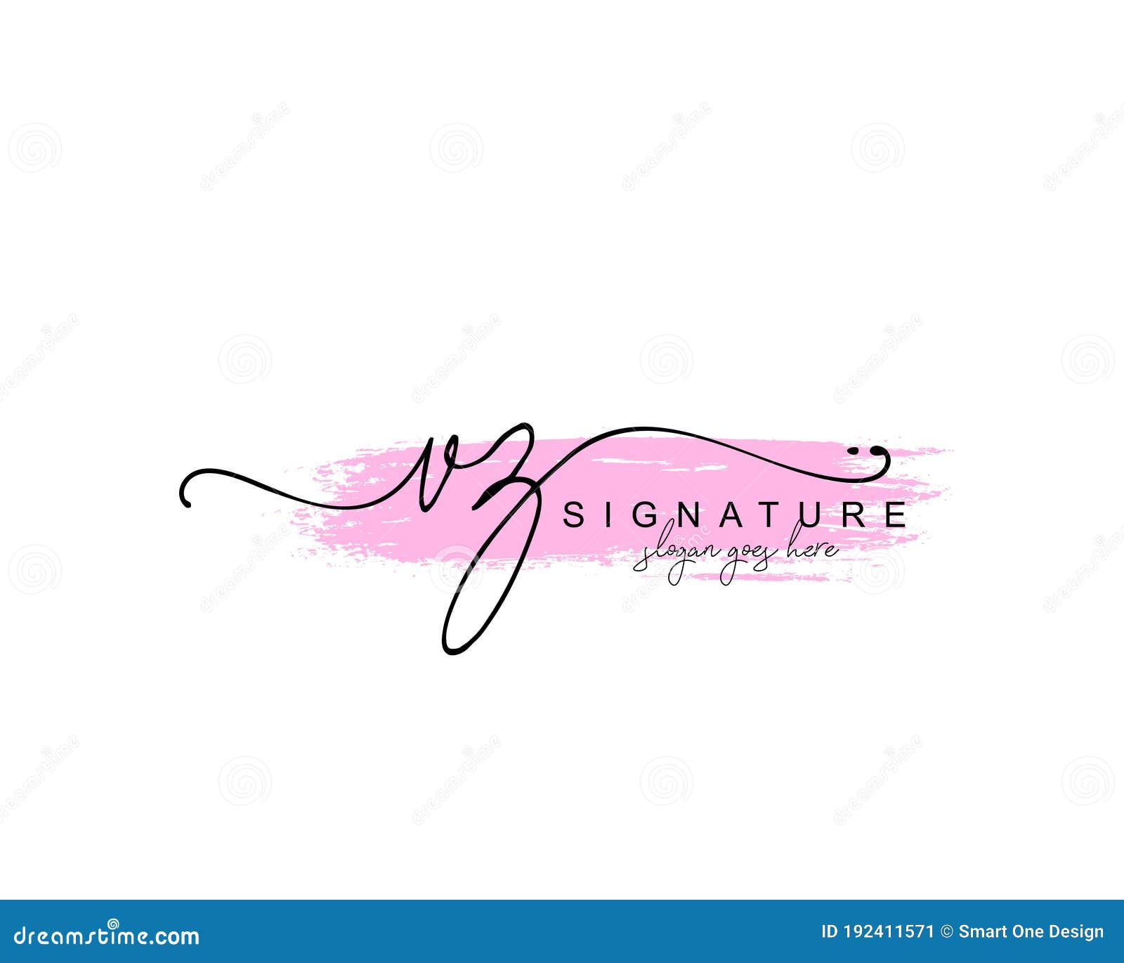 VZ Signature Logo Template Vector Stock Vector - Illustration of logo ...