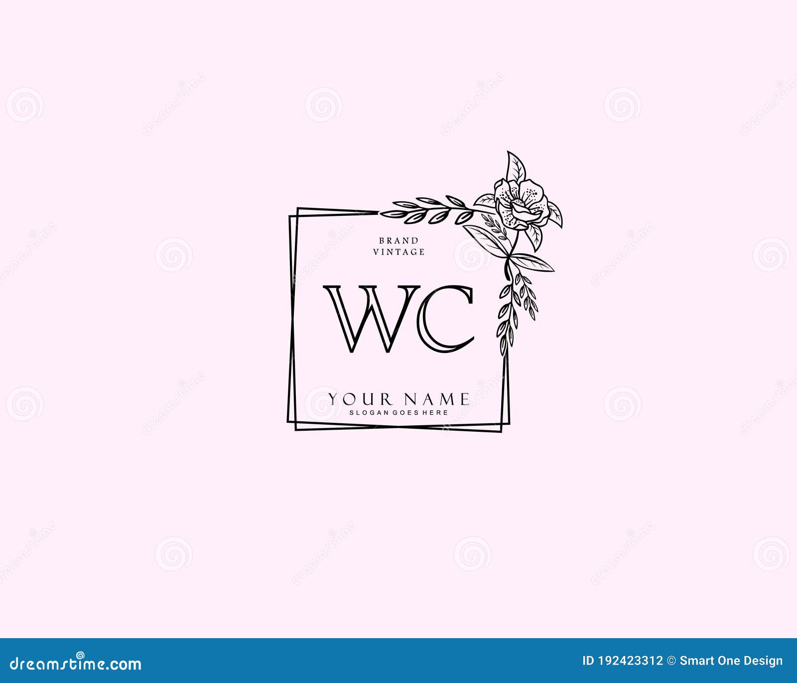 WC Signature Logo Template Vector Stock Vector - Illustration of circle ...