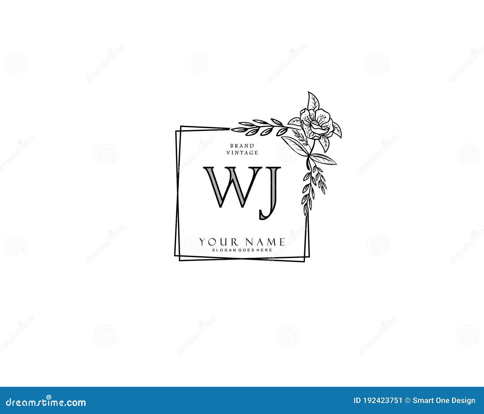 WJ Signature Logo Template Vector Stock Vector - Illustration of couple ...