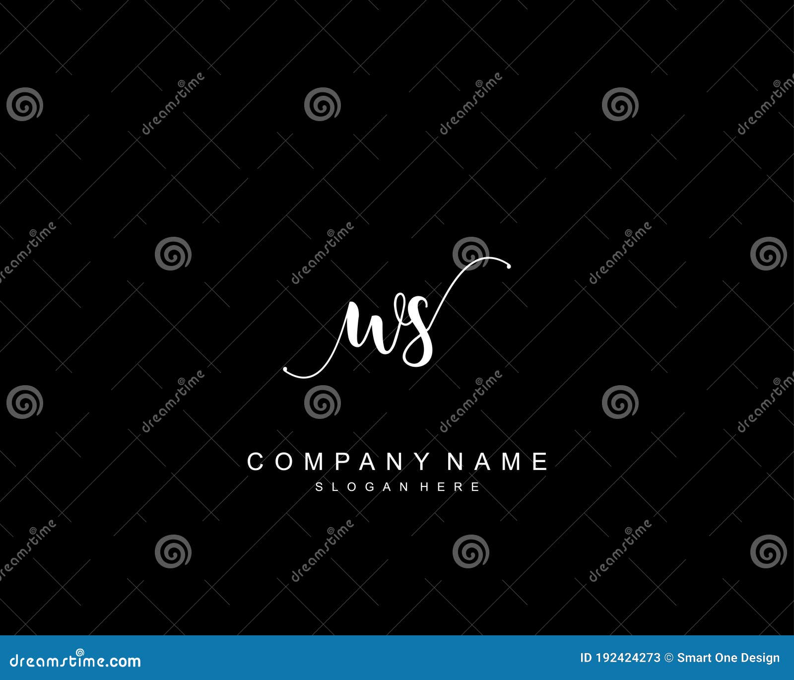 WS Signature Logo Template Vector Stock Vector - Illustration of ...