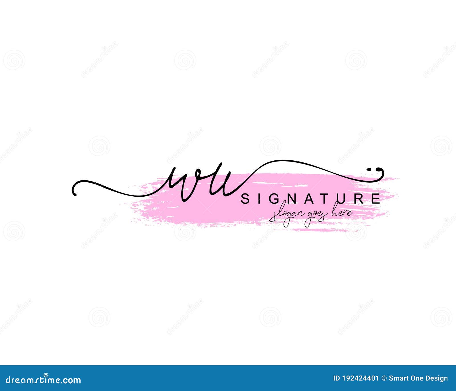 WU Signature Logo Template Vector Stock Vector - Illustration of ...