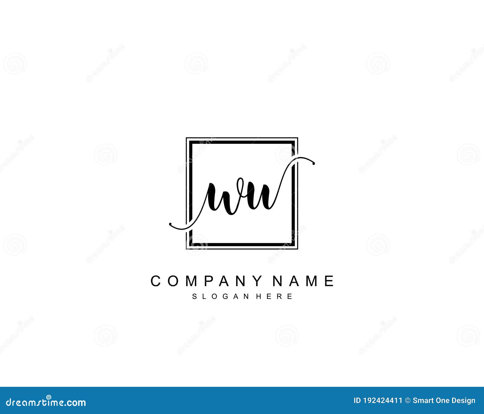 WU Signature Logo Template Vector Stock Vector - Illustration of ...