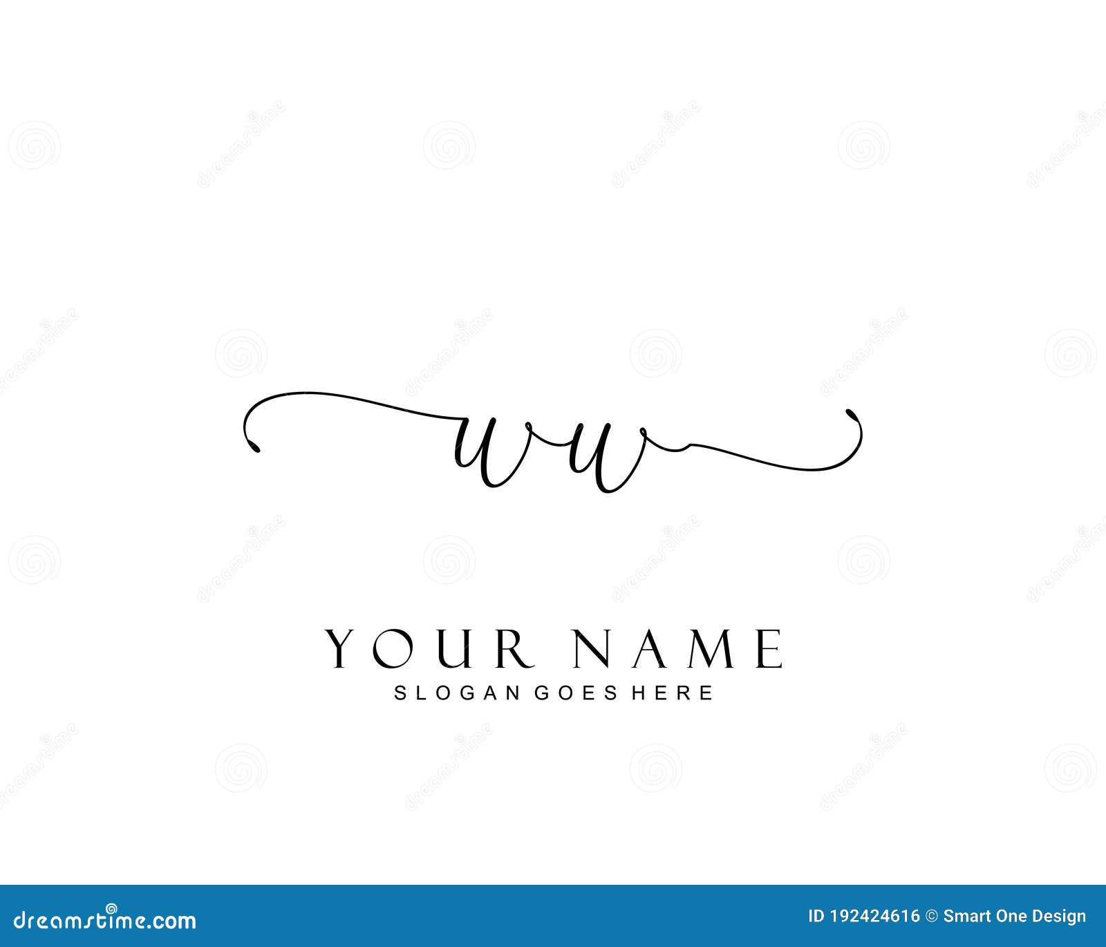 WW Signature Logo Template Vector Stock Vector - Illustration of circle ...