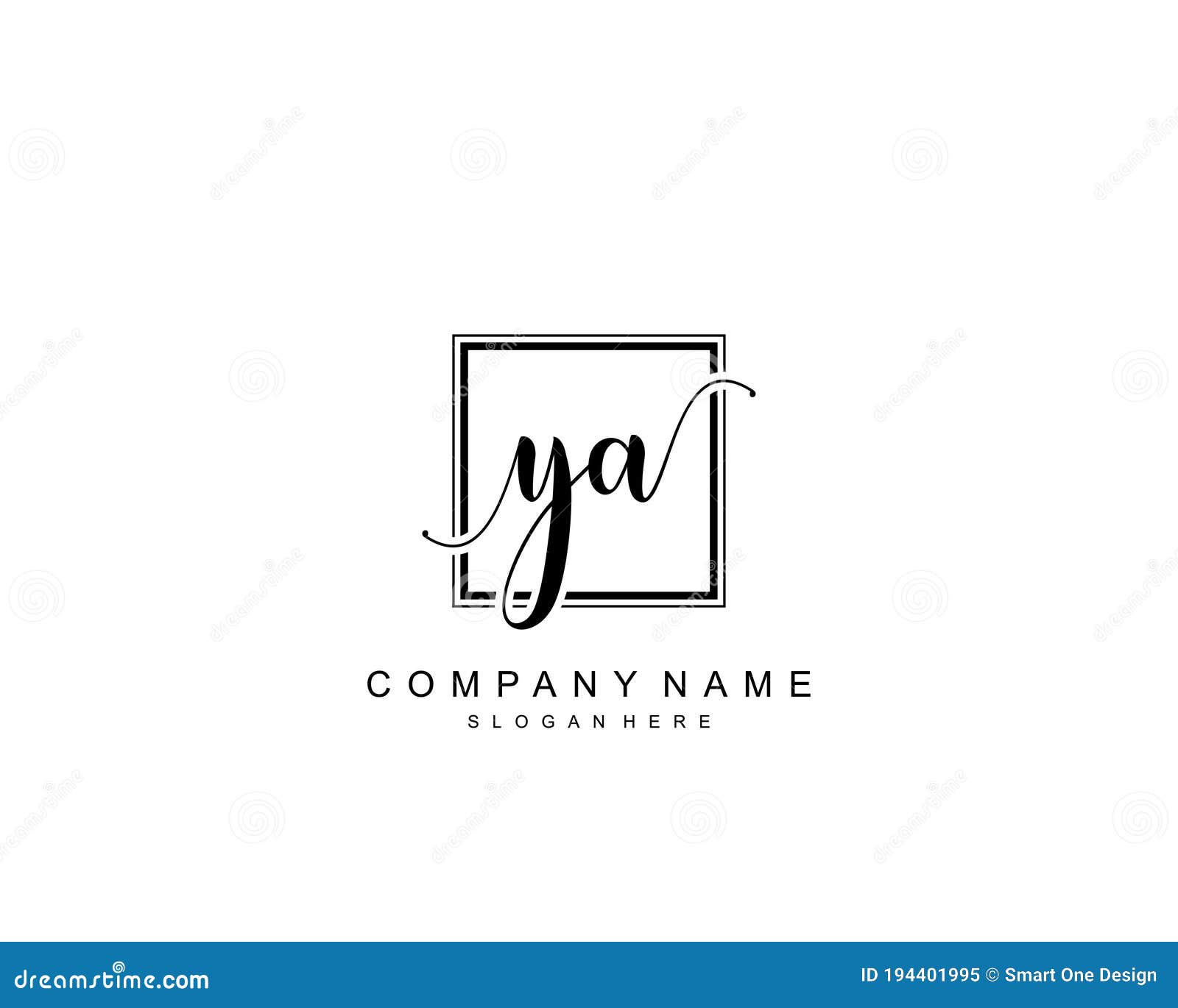 YA Signature Logo Template Vector Stock Vector - Illustration of ...