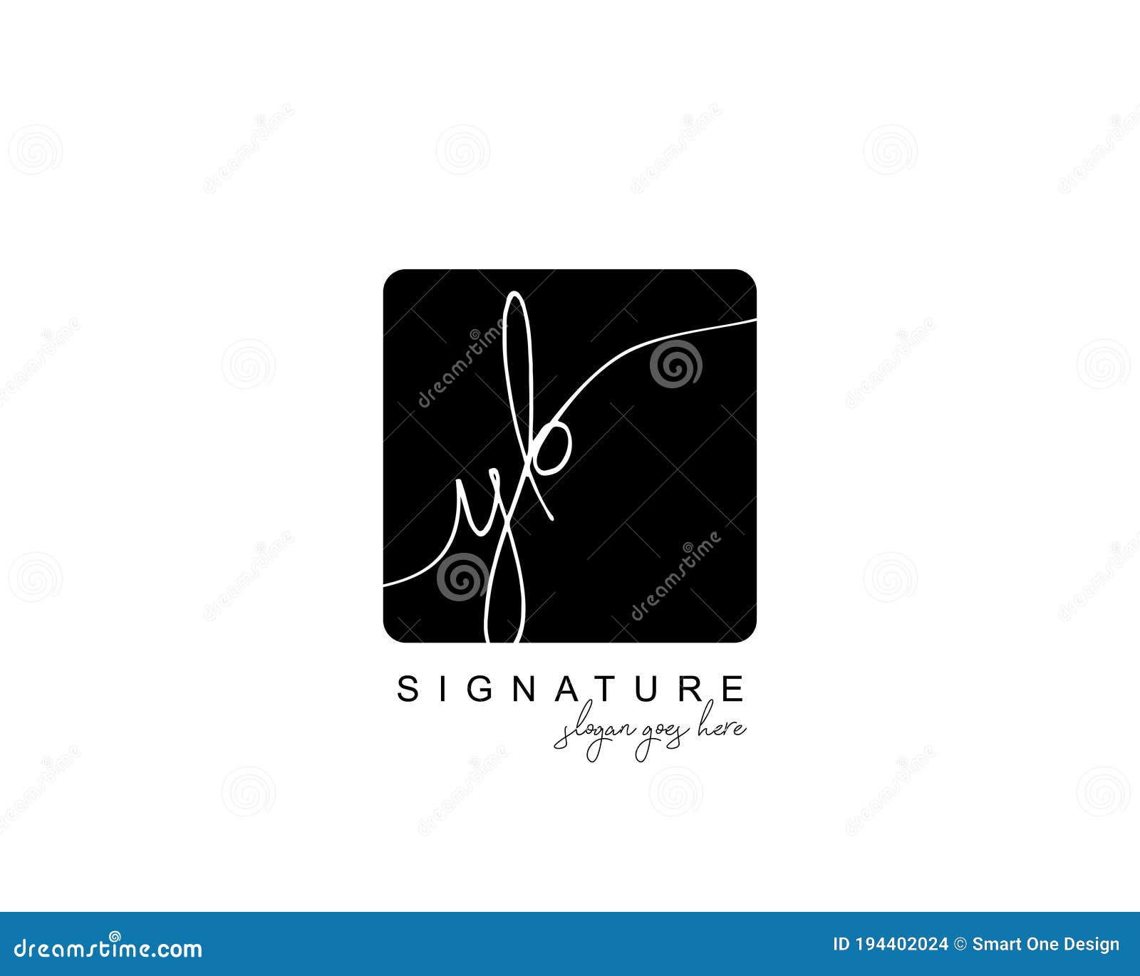 YB Signature Logo Template Vector Stock Vector - Illustration of gold ...