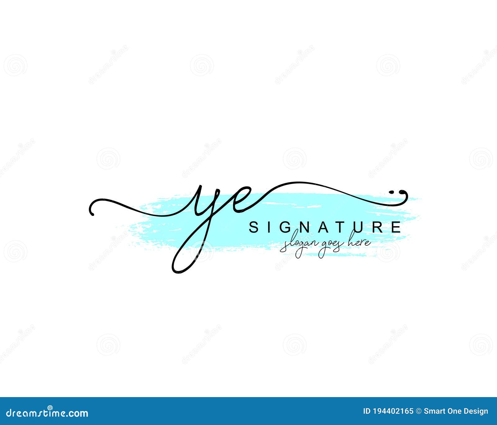 YE Signature Logo Template Vector Stock Vector - Illustration of drawn ...