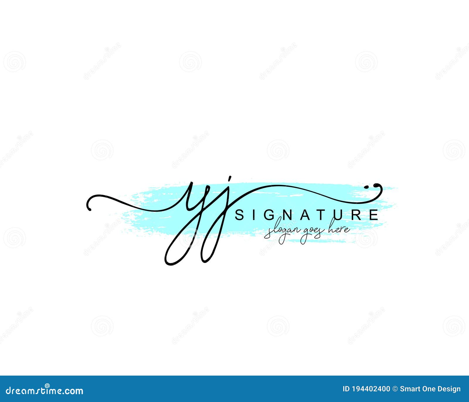 YJ Signature Logo Template Vector Stock Vector - Illustration of couple ...