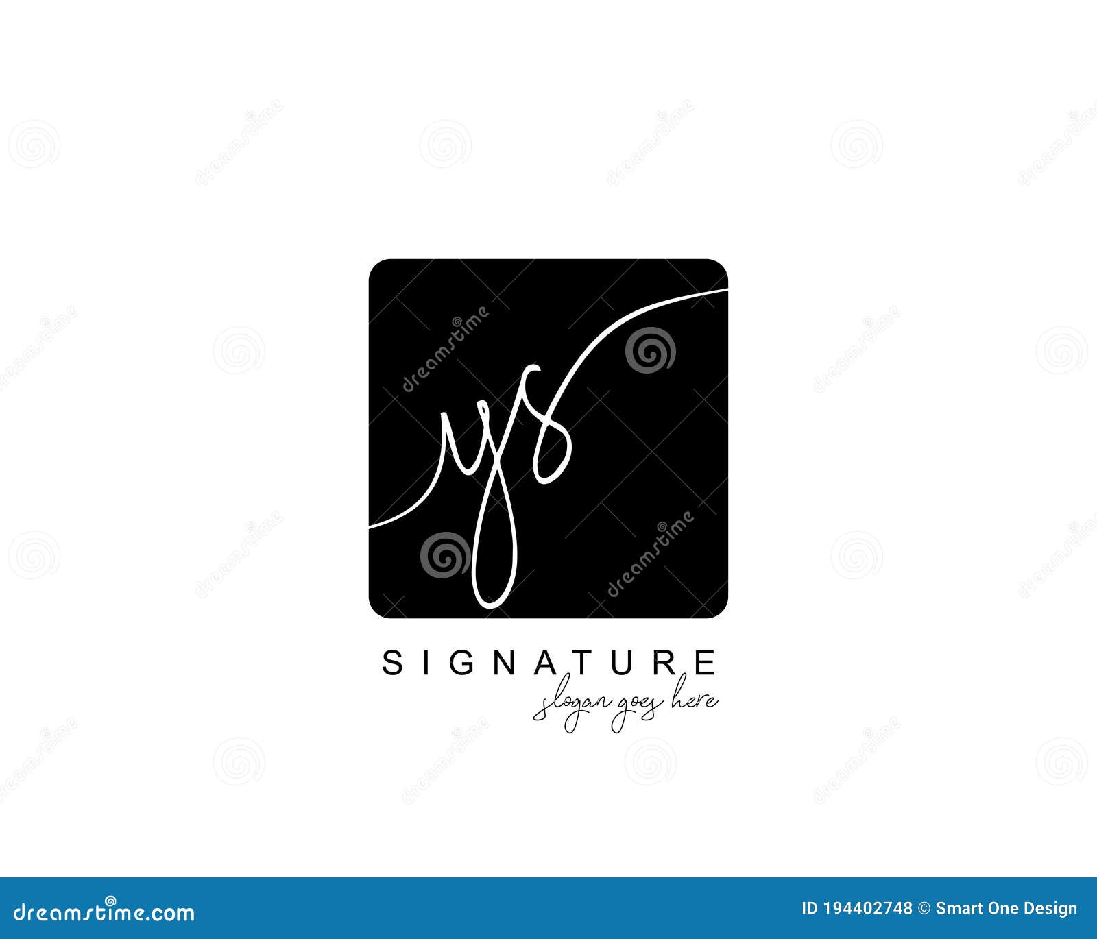 YS Signature Logo Template Vector Stock Vector - Illustration of ...