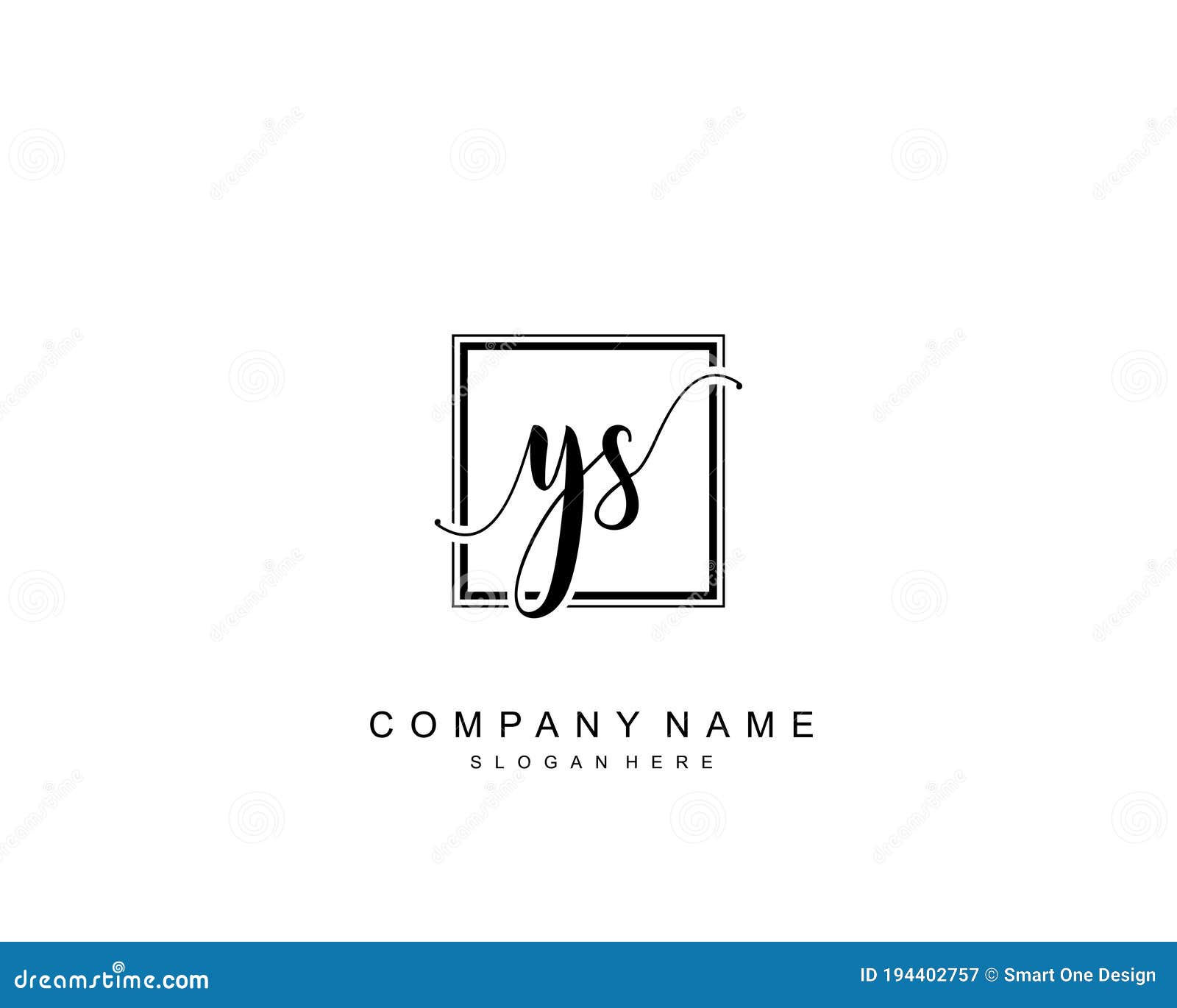 YS Signature Logo Template Vector Stock Vector - Illustration of ...
