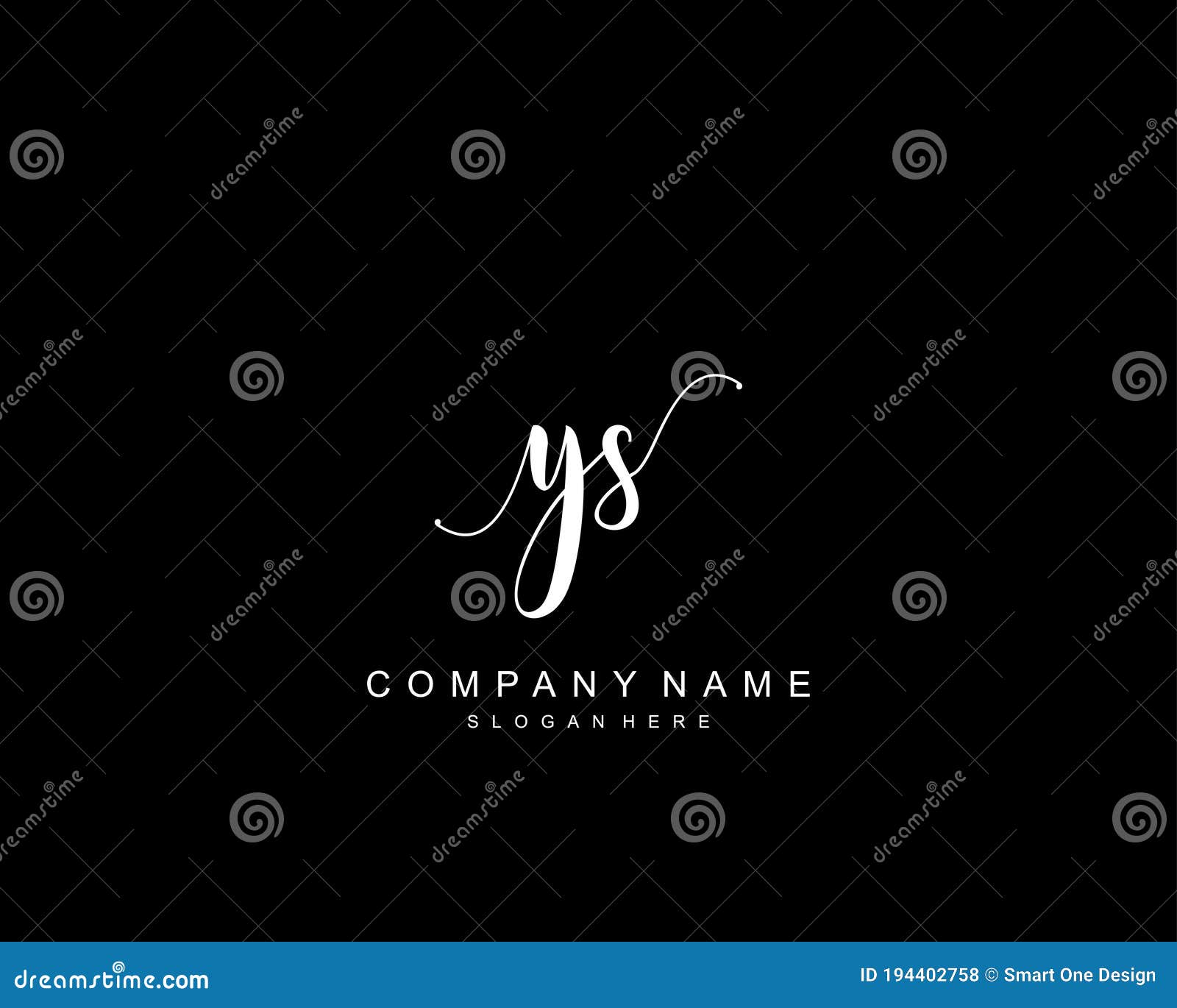 YS Signature Logo Template Vector Stock Vector - Illustration of ...