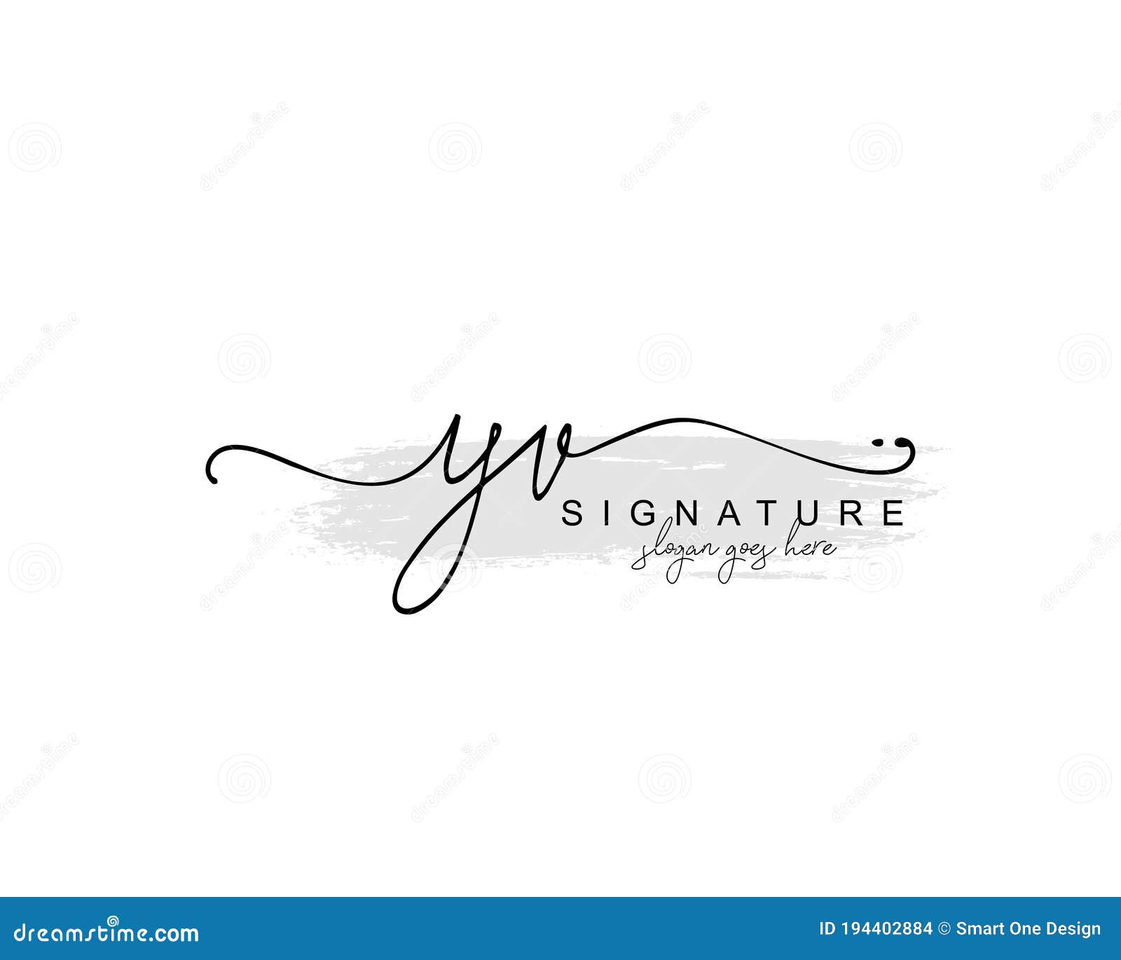 YV Signature Logo Template Vector Stock Vector - Illustration of ...