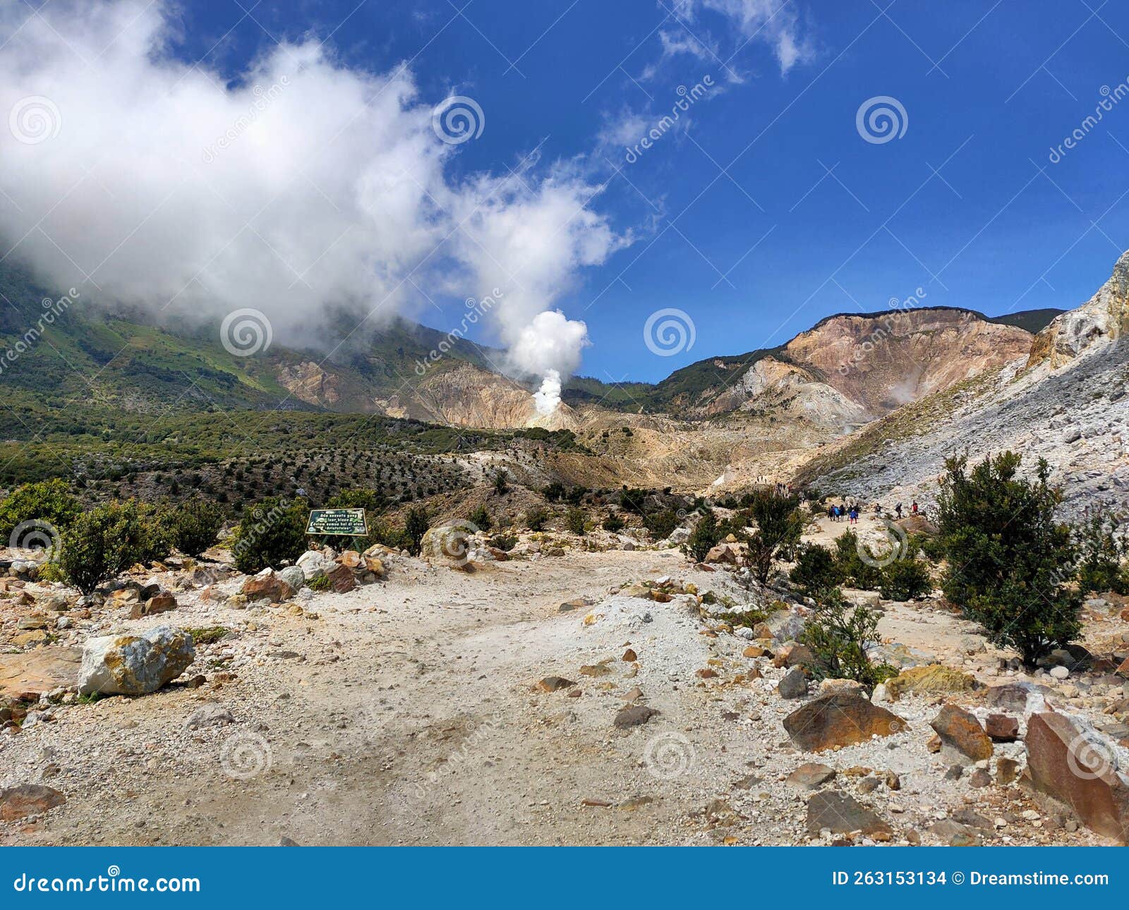 Papandayan stock photo. Image of nature, beautifulsky - 263153134