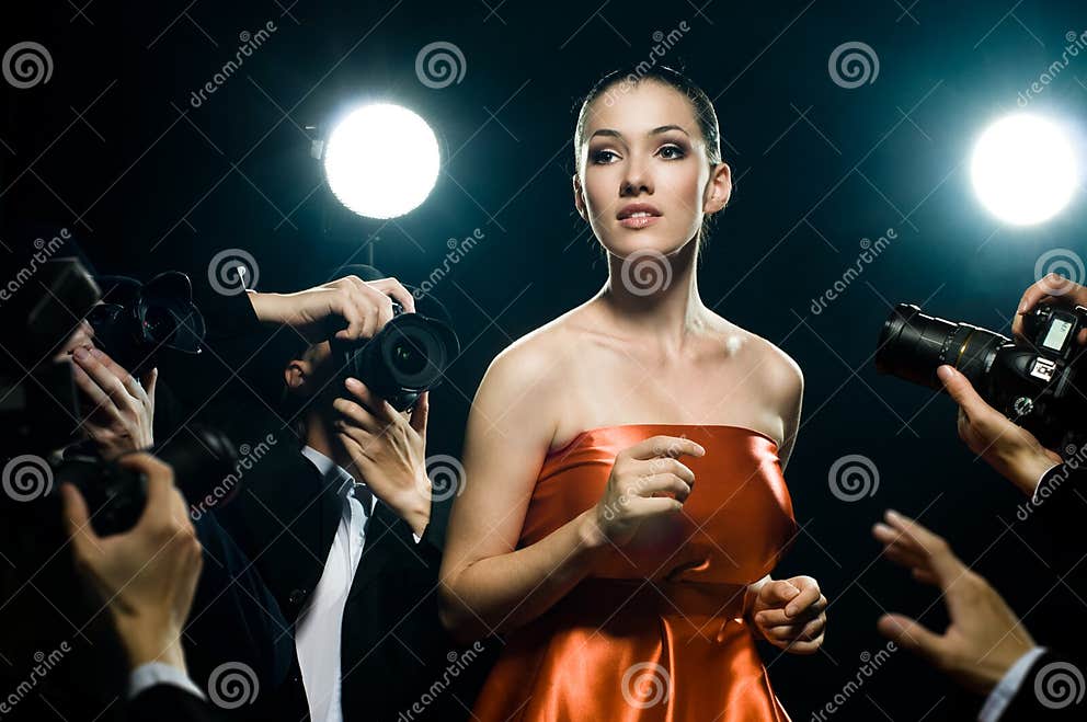 Paparazzi stock image. Image of beauty, black, autograph - 10682911