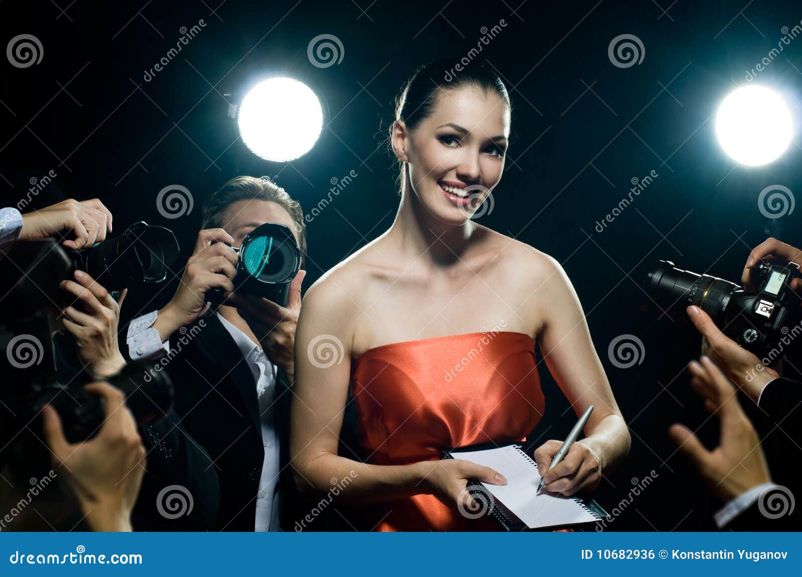 Paparazzi stock photo. Image of attention, light, beauty - 10682936