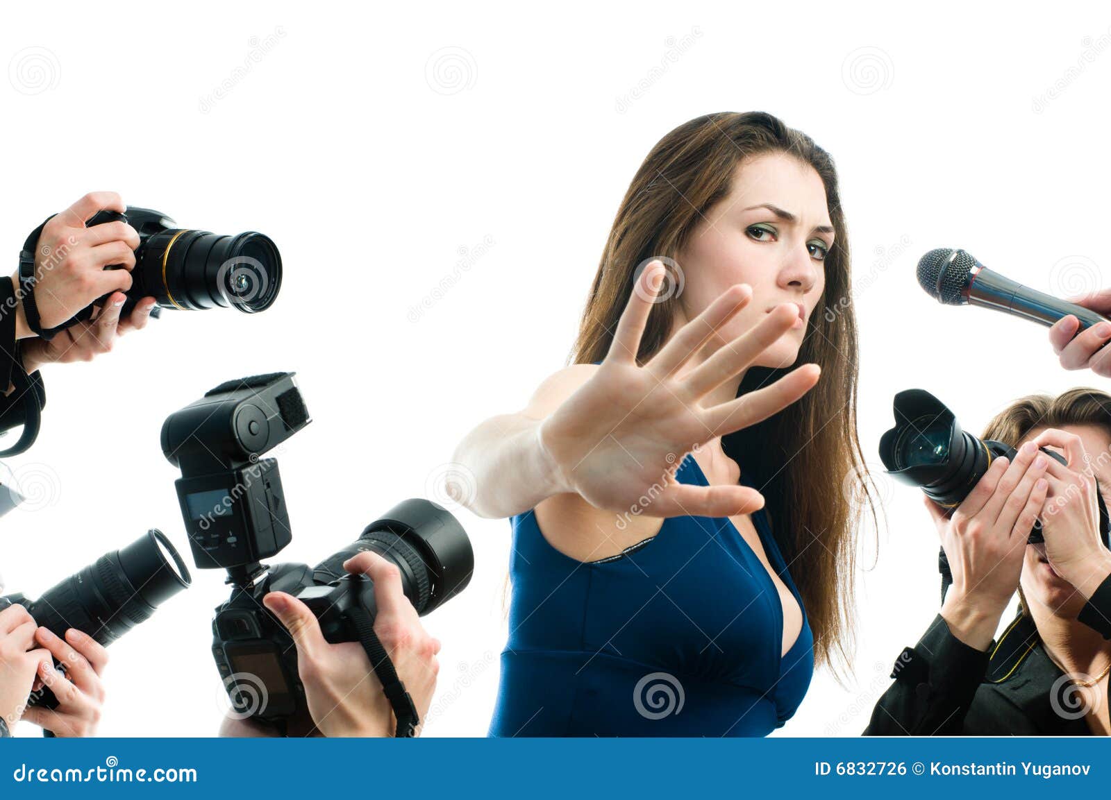 Paparazzi stock photo. Image of reporter, camera, hair - 6832726