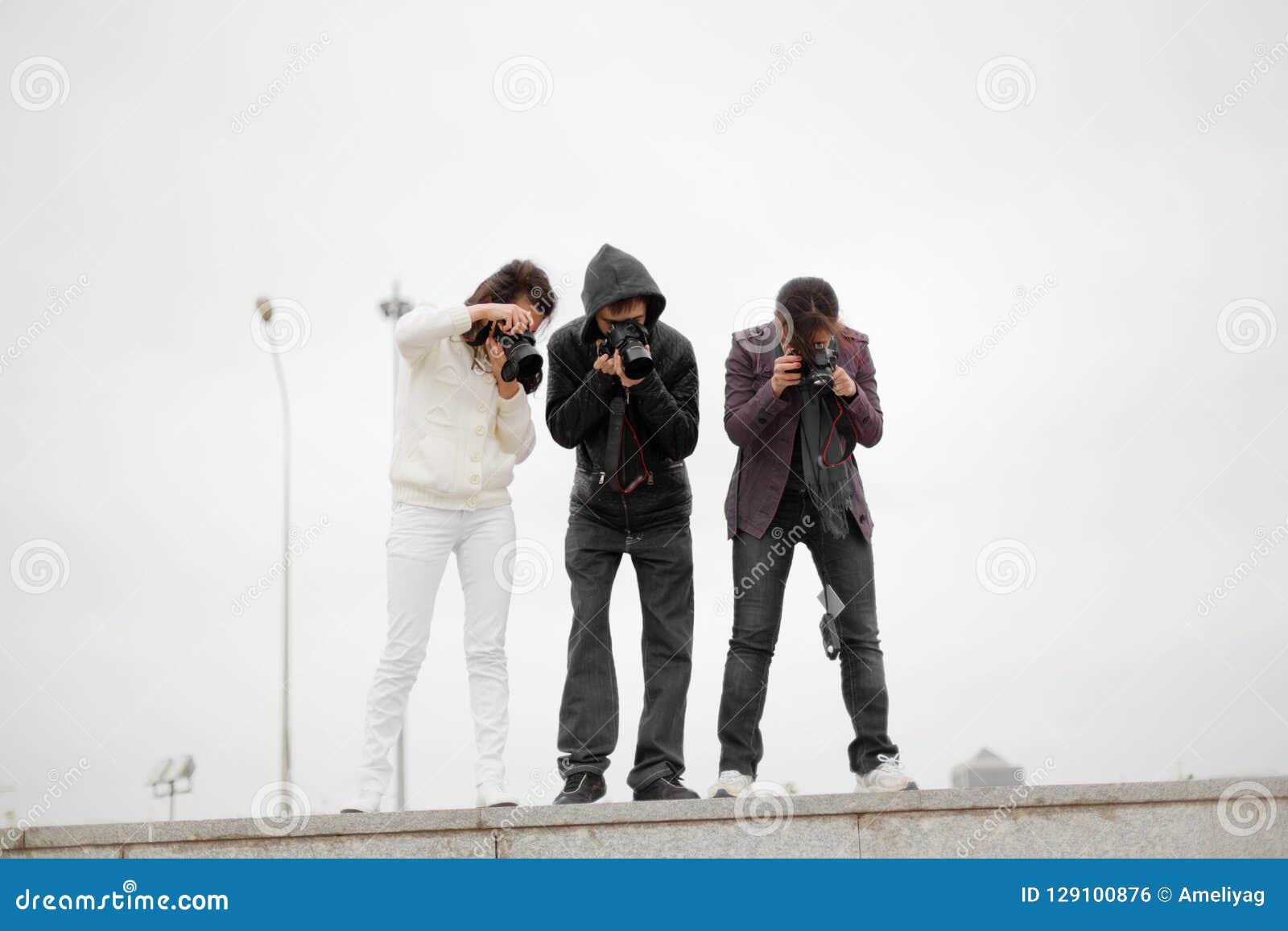 Paparazzi taking capture. stock photo. Image of japanese - 129100876