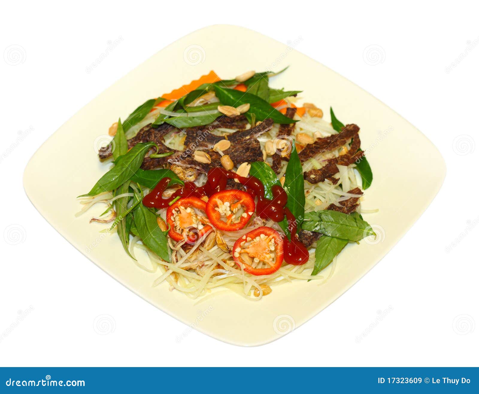 Papaya and Beef Jerky stock image. Image of pepper, healthy - 17323609