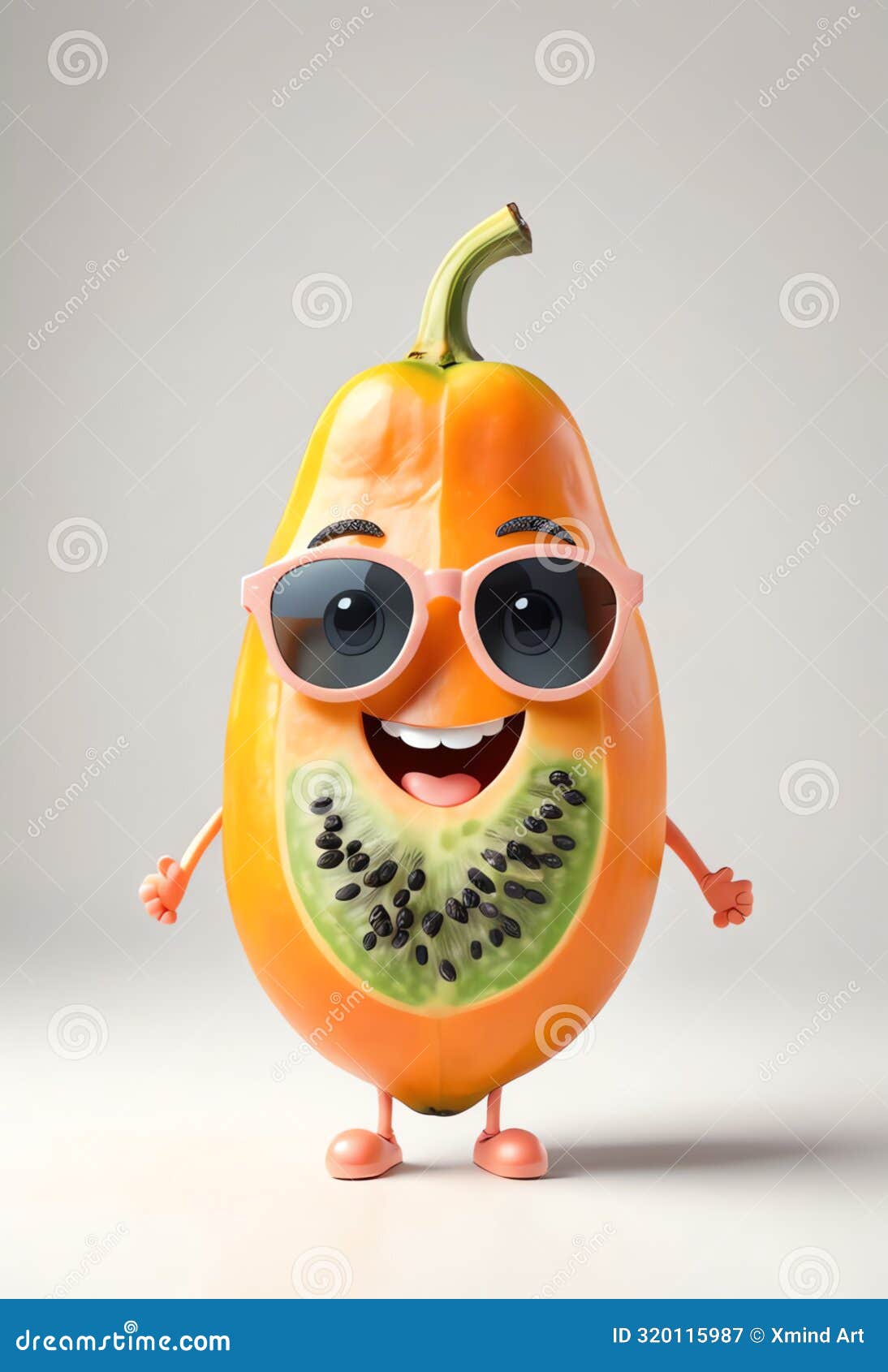 Papaya Cartoon Images Hand Drawn Fruit Vector Art PNG, Papaya Summer