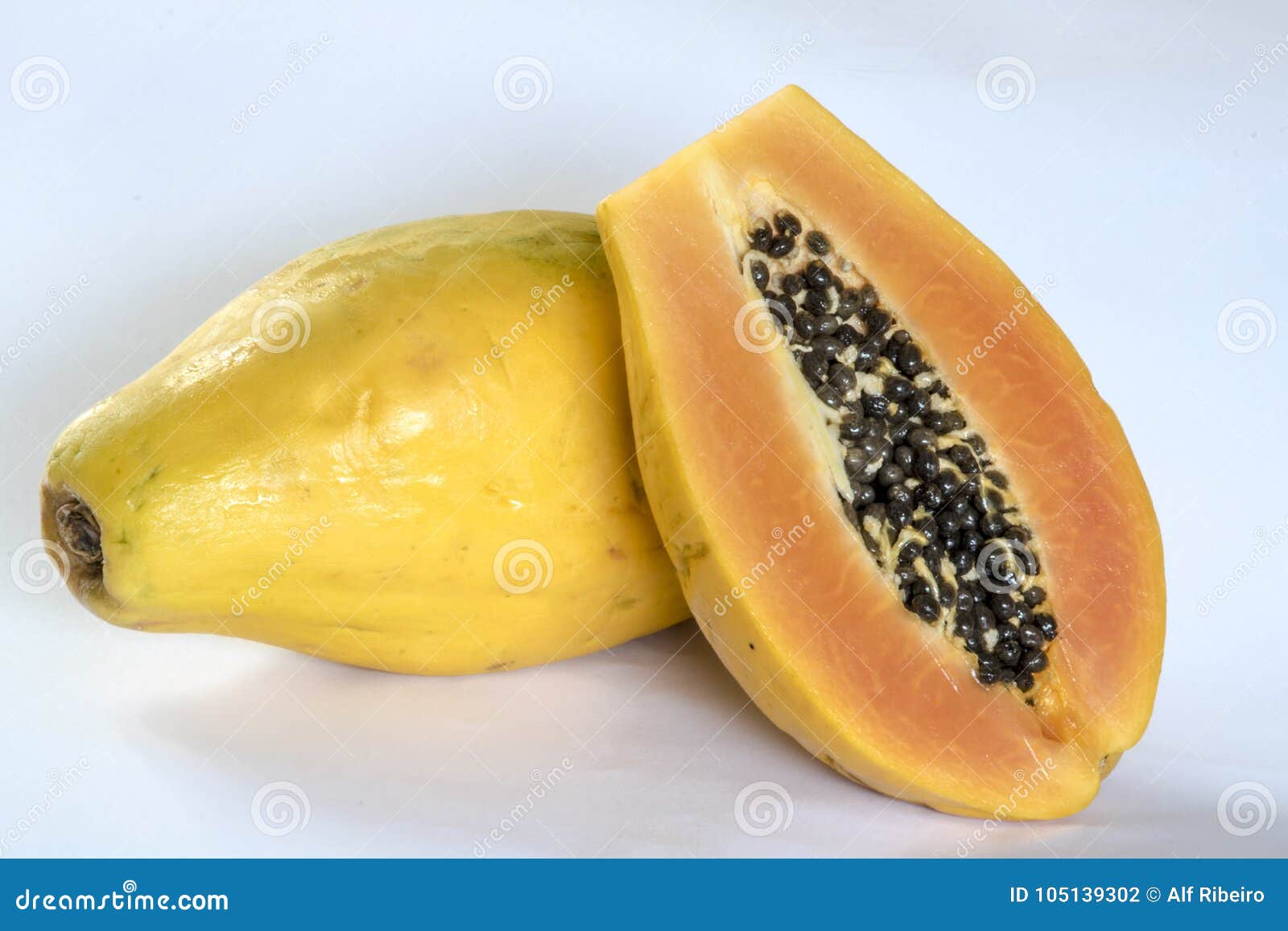 Papaya fruit stock photo. Image of dessert, freshness - 105139302