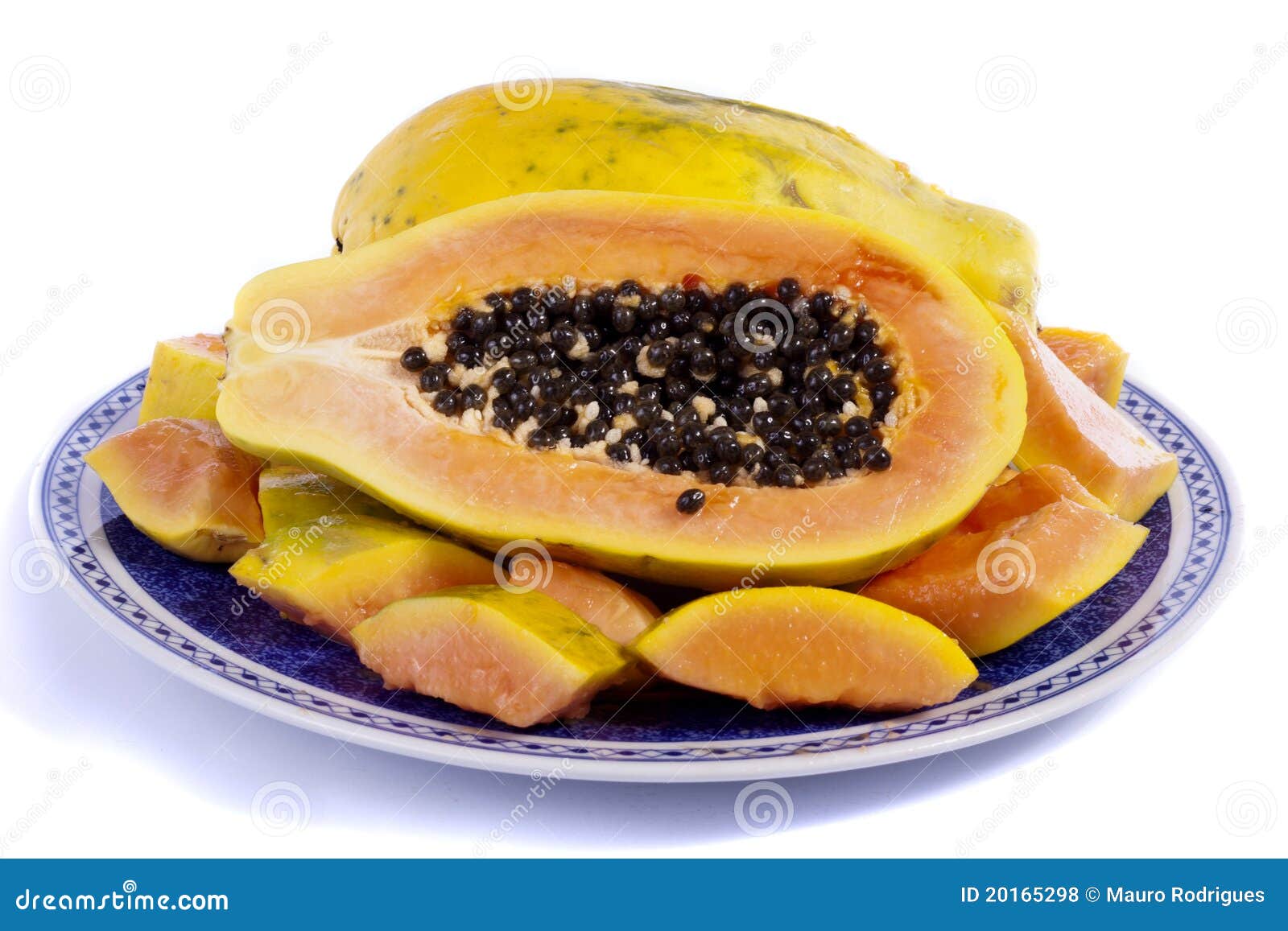 Papaya fruit sliced stock photo. Image of freshness, delicious - 20165298