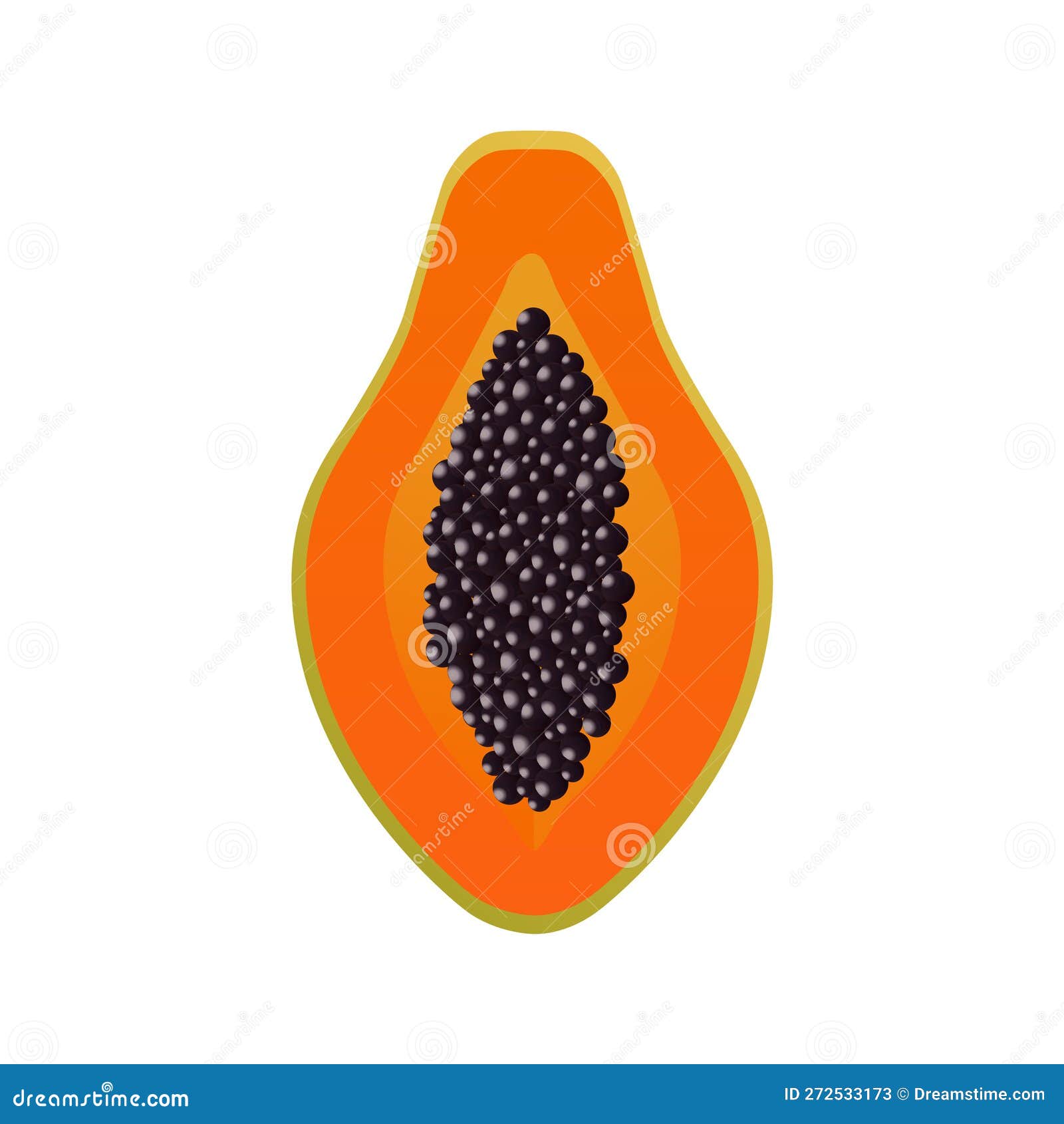 Papaya Icon Simple, Colored, for Logo. Diet Food Icon for Web, Gradient ...
