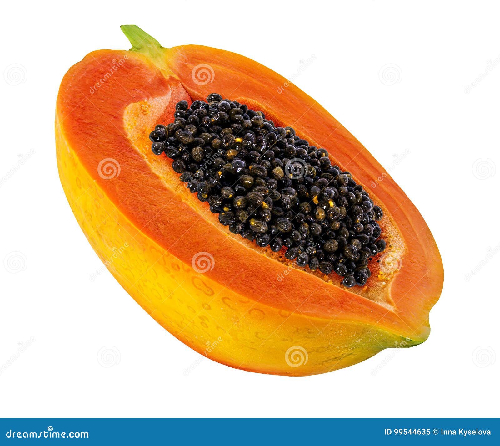 Papaya isolated on a white stock image. Image of white - 99544635