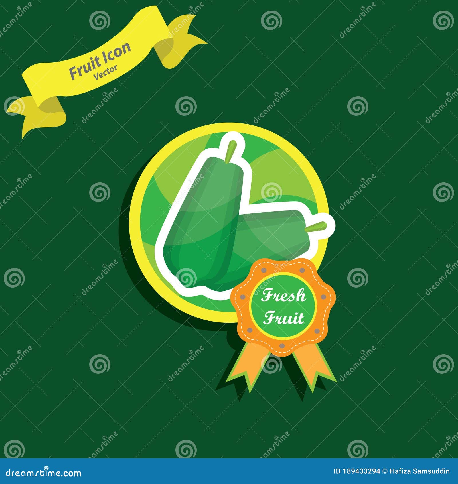 Papaya Label. Vector Illustration Decorative Design Stock Vector ...