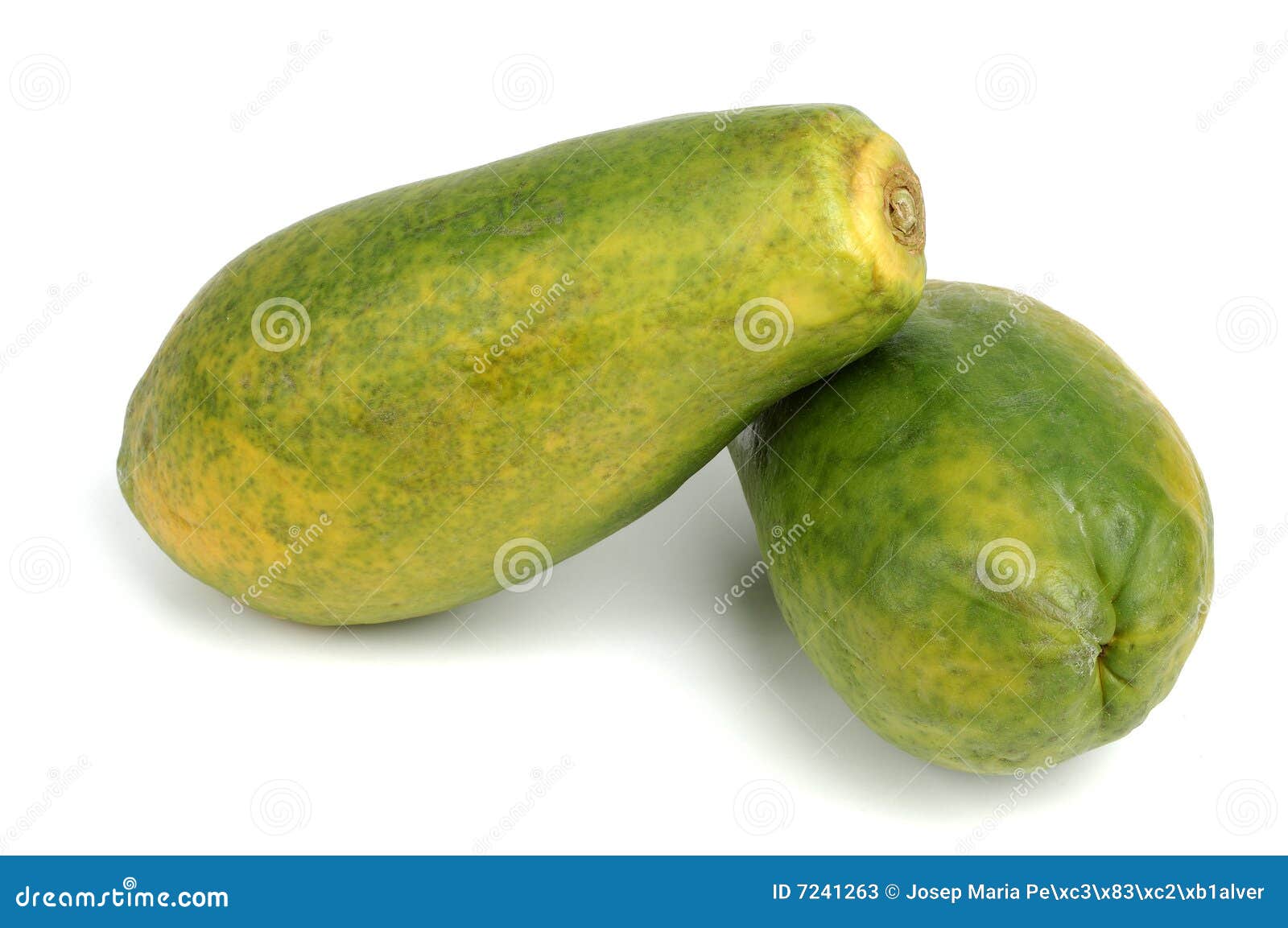 Papaya over white stock image. Image of kitchen, fresh - 7241263