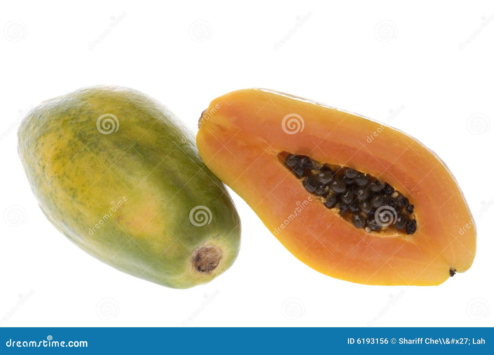 Papayas Isolated stock photo. Image of ripe, isolated - 6193156