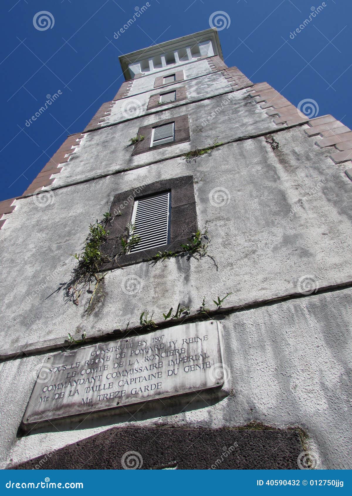 Papeete Venus Point Lighthouse Stock Photo - Image of seas, papeete ...